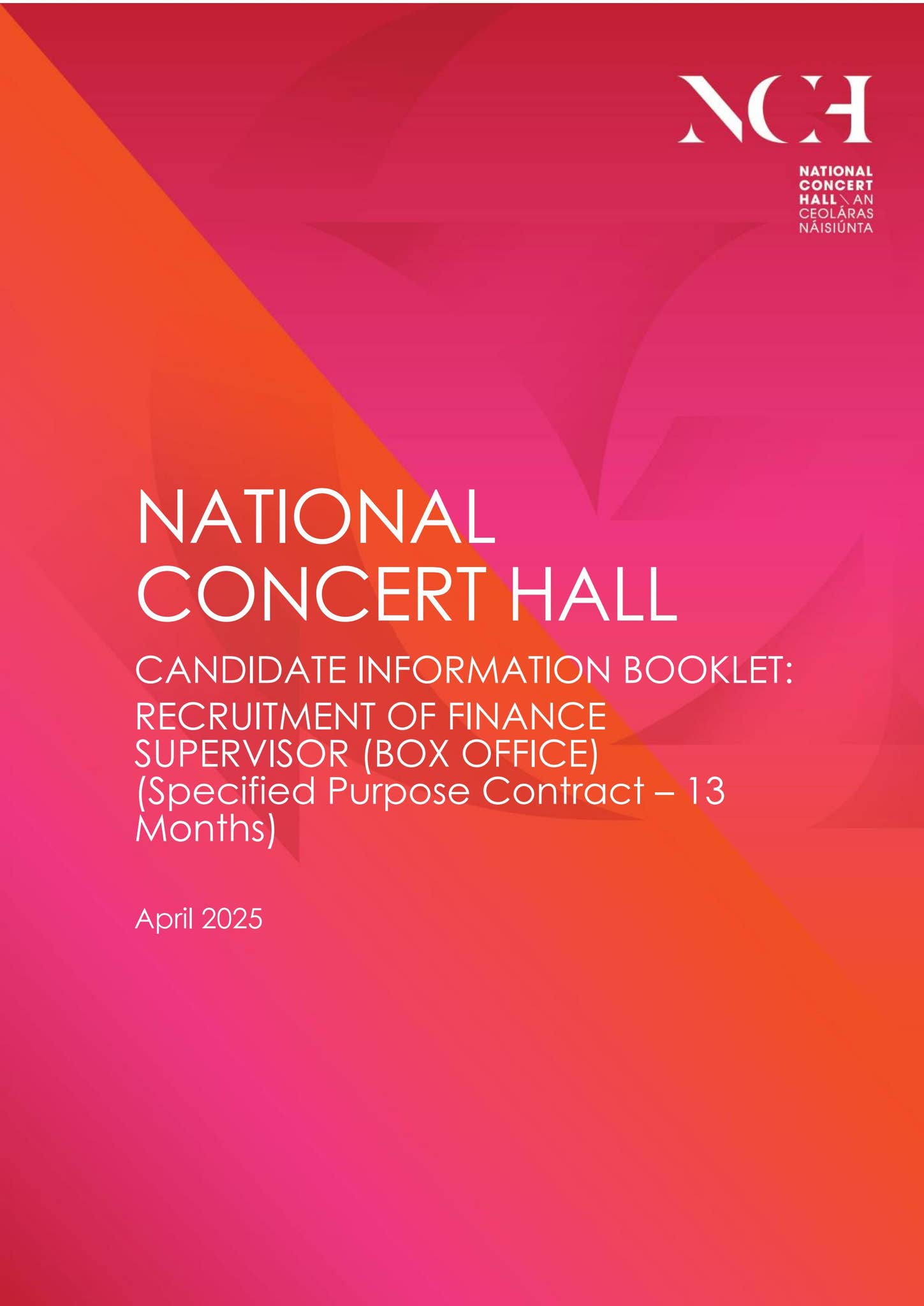 Candidate Booklet: Recruitment of Finance Supervisor by National ...