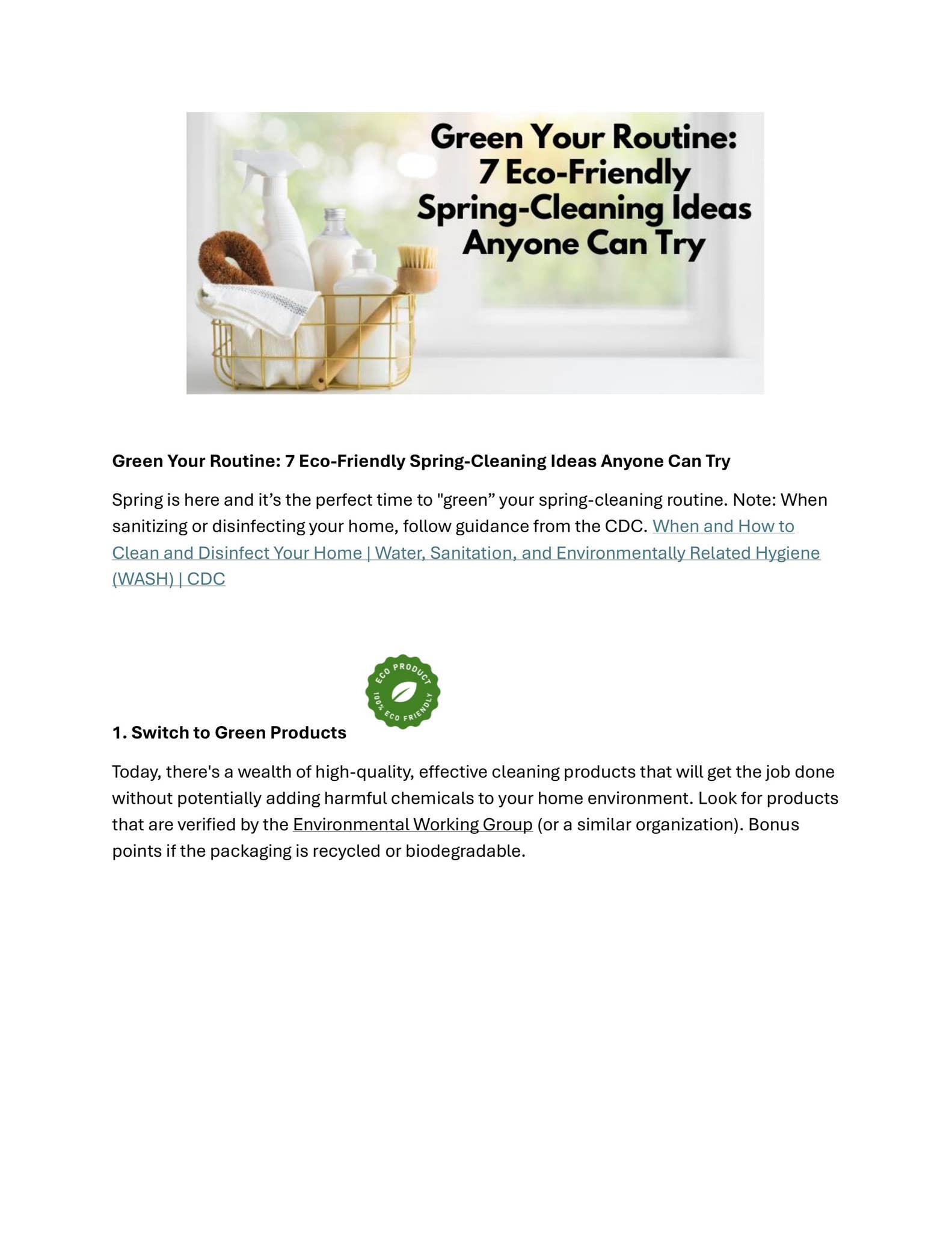 Green Your Routine by DelawareEstuary - Issuu