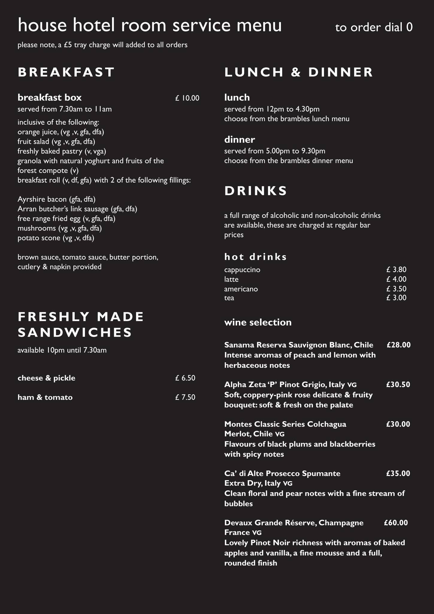 Room Service Menus by auchrannie - Issuu