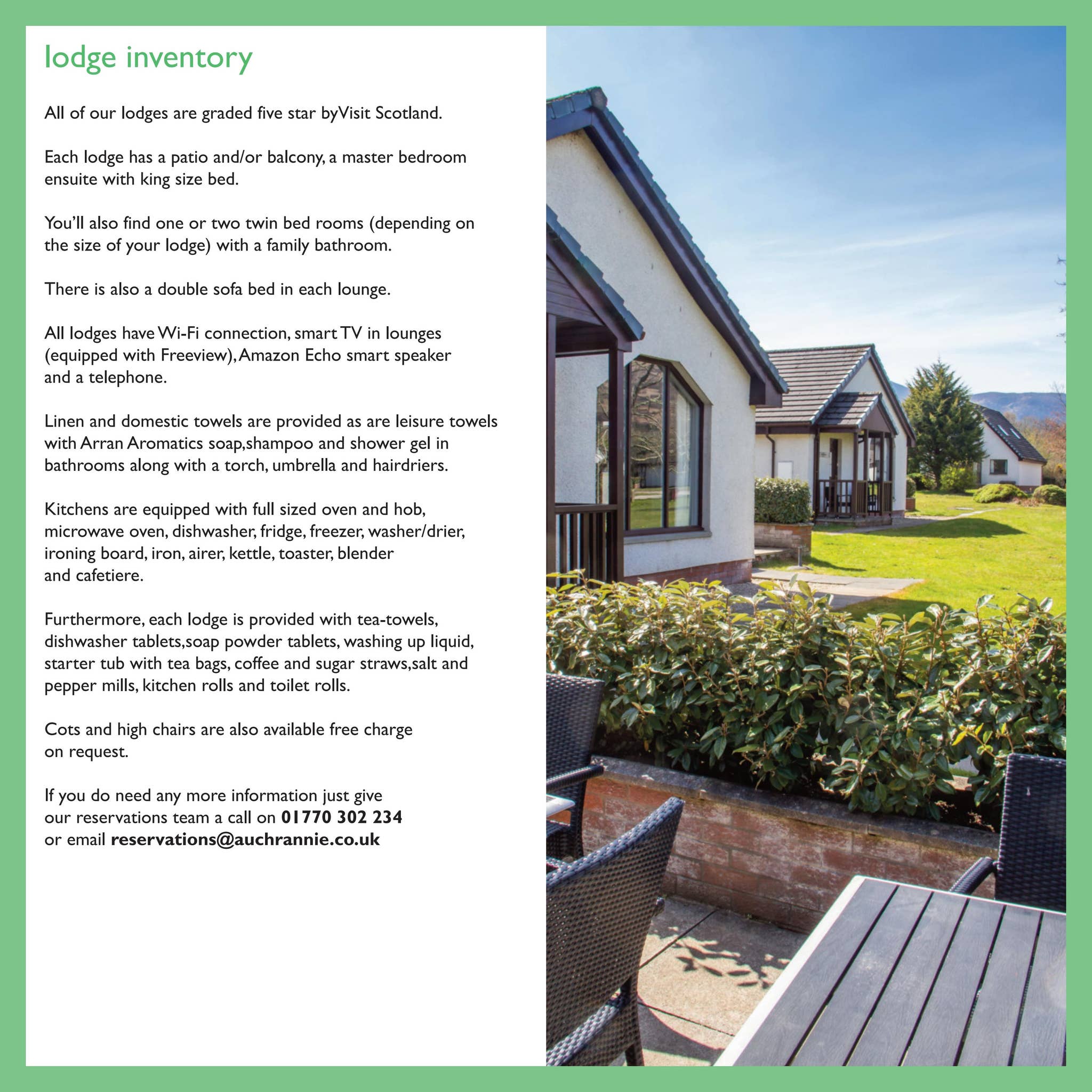 Lodge Inventory by auchrannie - Issuu