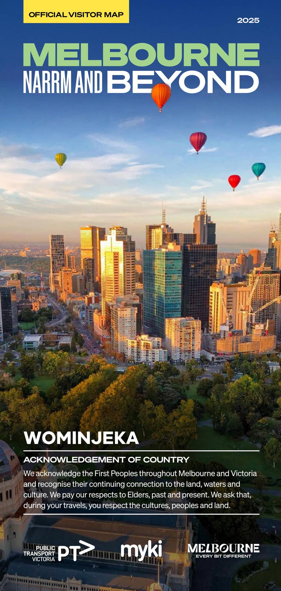 Melbourne/Narrm and Beyond Official Visitor Map 2025 by Visit Melbourne ...