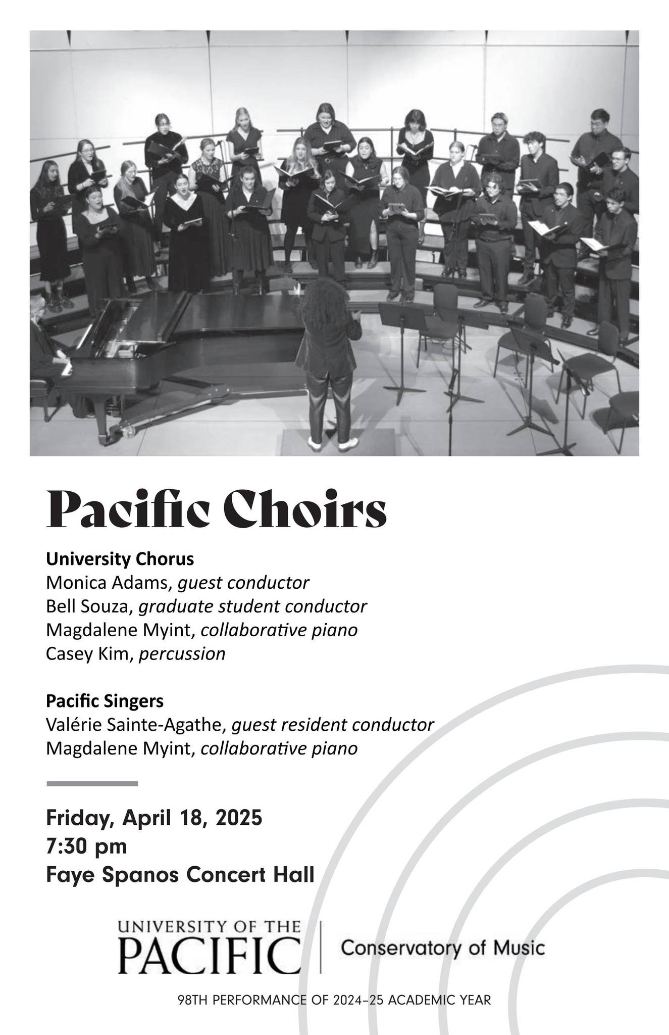 Pacific Choirs by University of the Pacific Conservatory of Music - Issuu