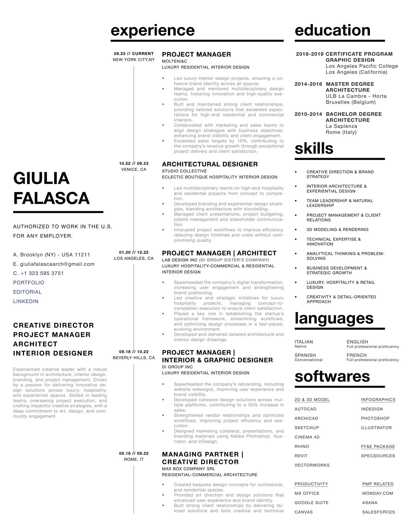 Giulia Falasca _resume by Giulia Falasca - Issuu