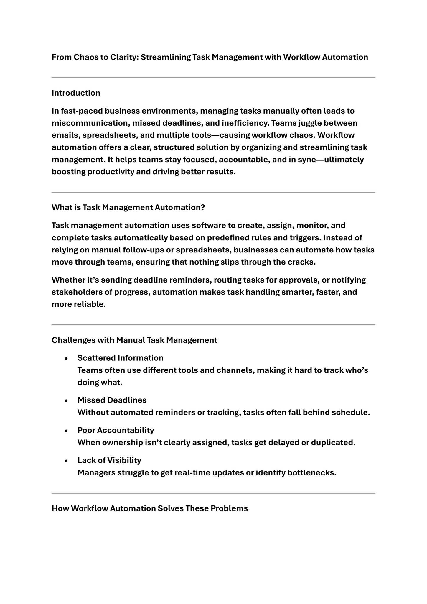 From Chaos to Clarity: Streamlining Task Management with Workflow ...