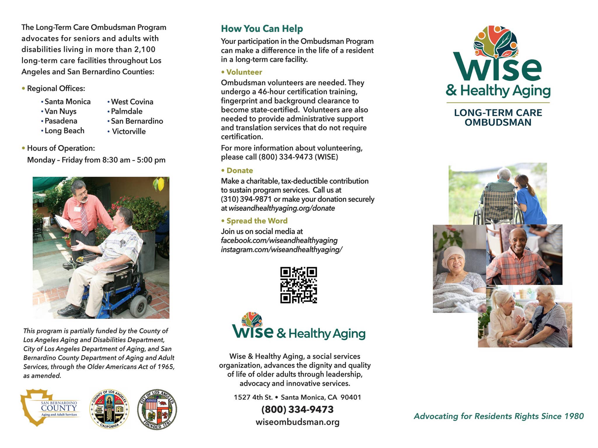 Wise & Healthy Aging Ombudsman Brochure (updated logo) by ...
