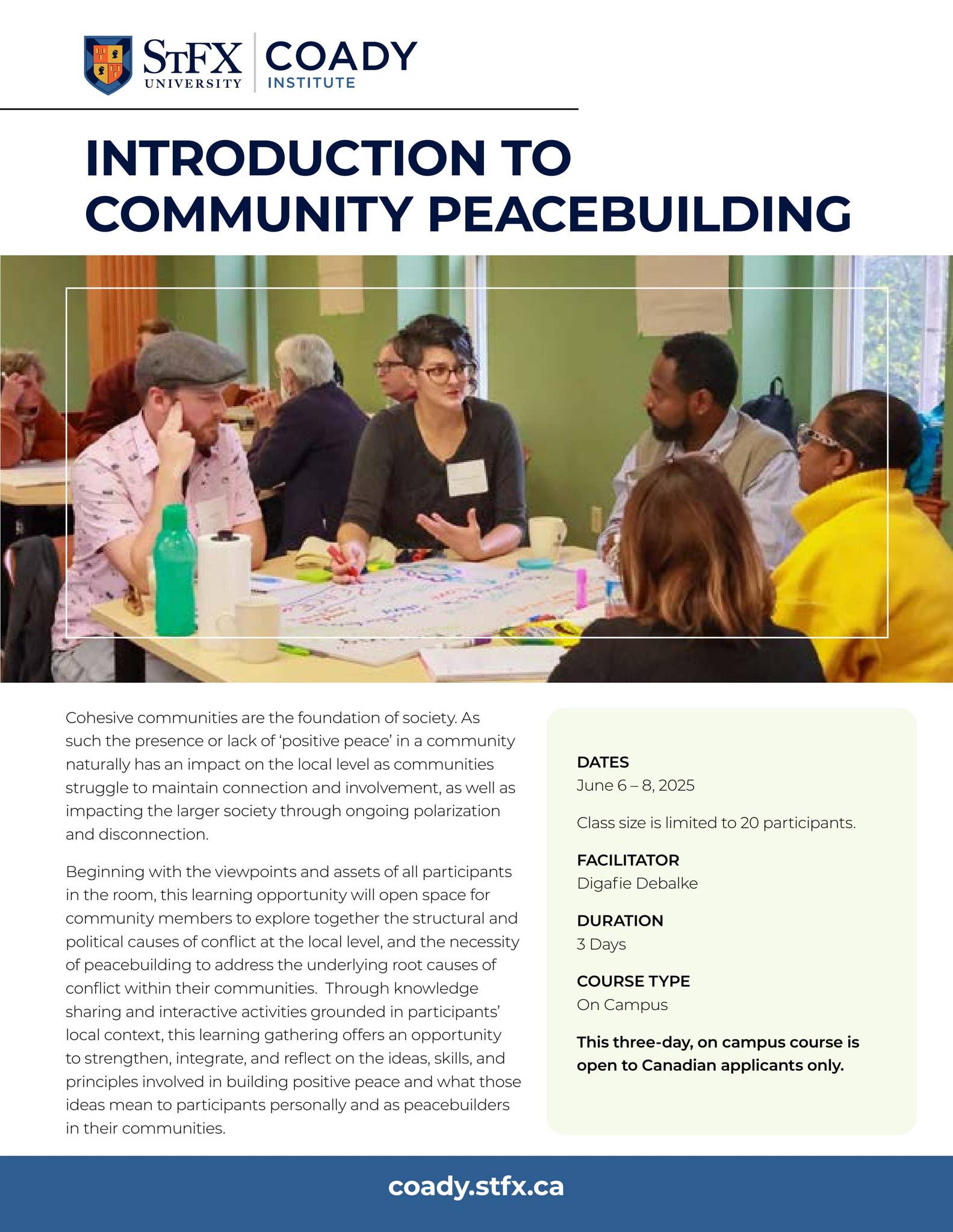 Introduction to Community Peacebuilding by Coady Institute, StFX ...