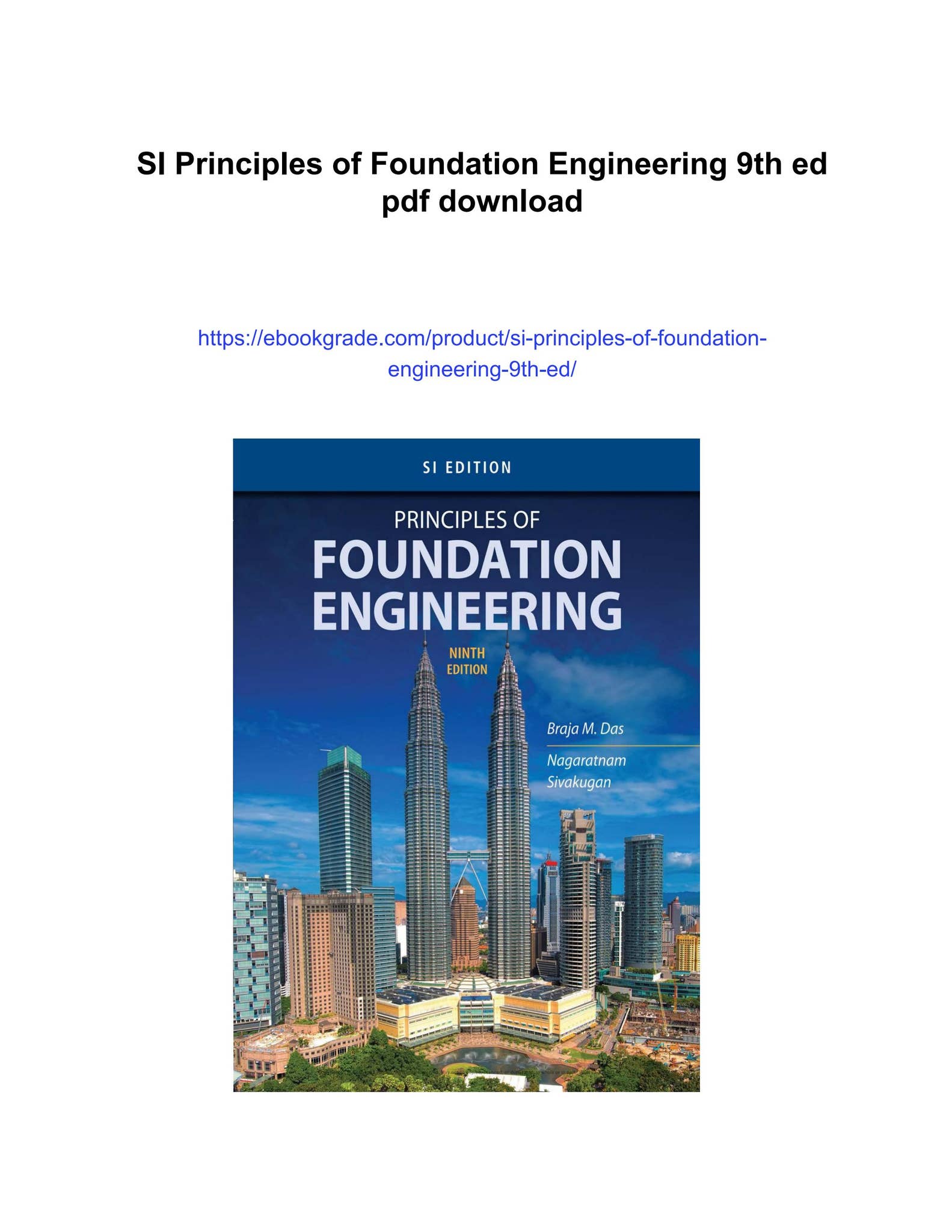 Si principles of foundation engineering 9th ed - The full ebook version ...