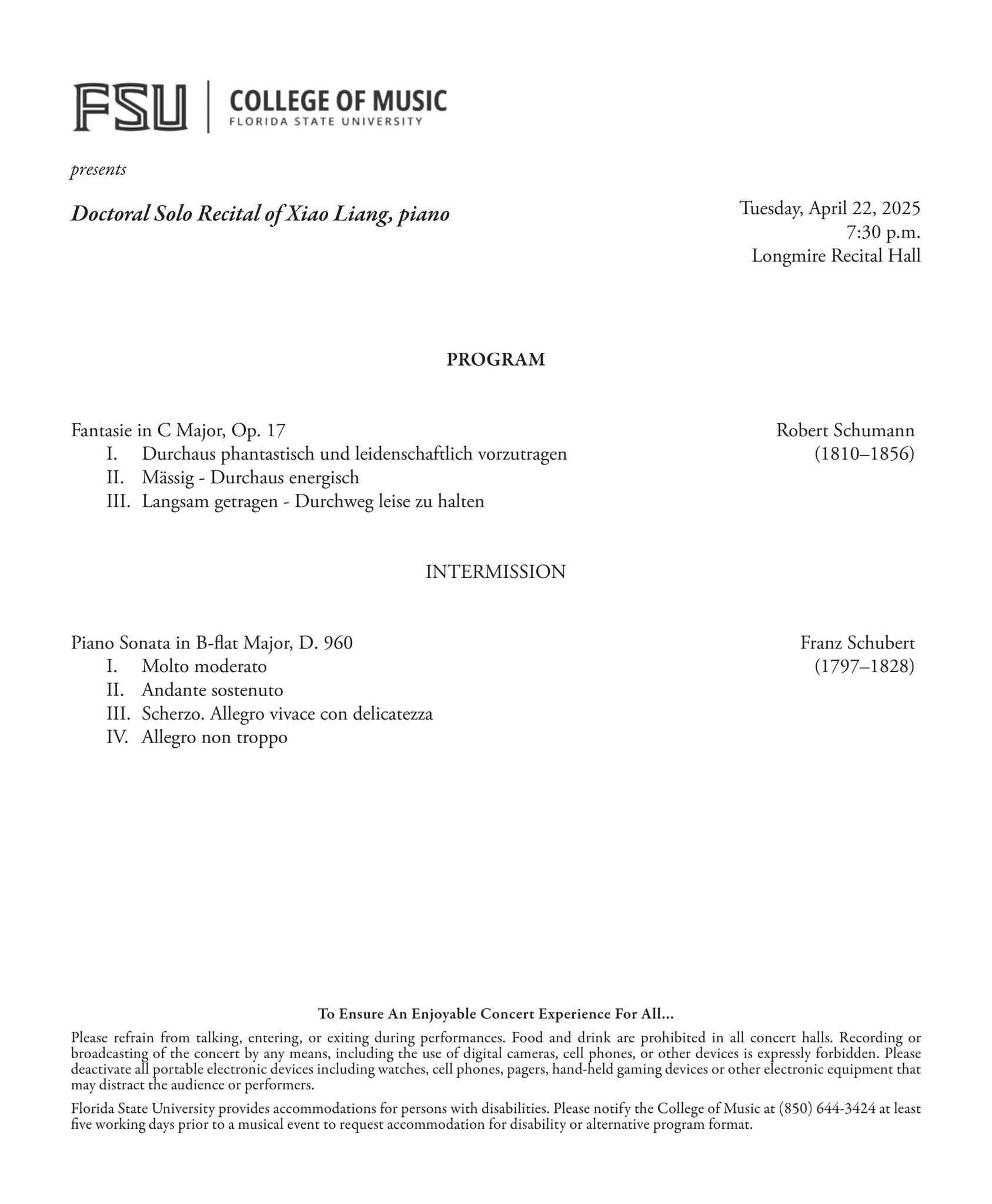 20250422_Liang by Florida State University College of Music - Issuu