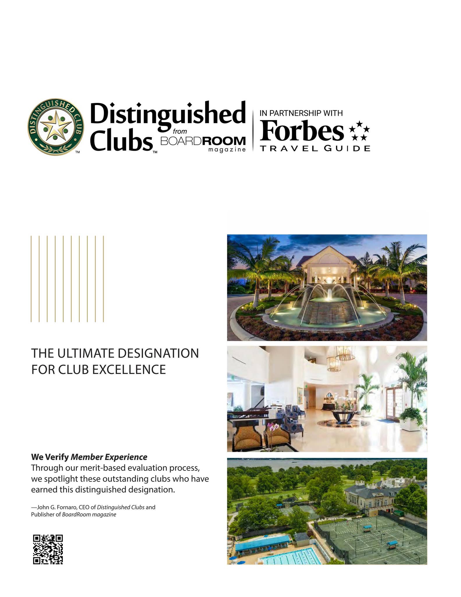 Distinguished Clubs: Standards & Ratings Brochure by BoardRoom magazine ...