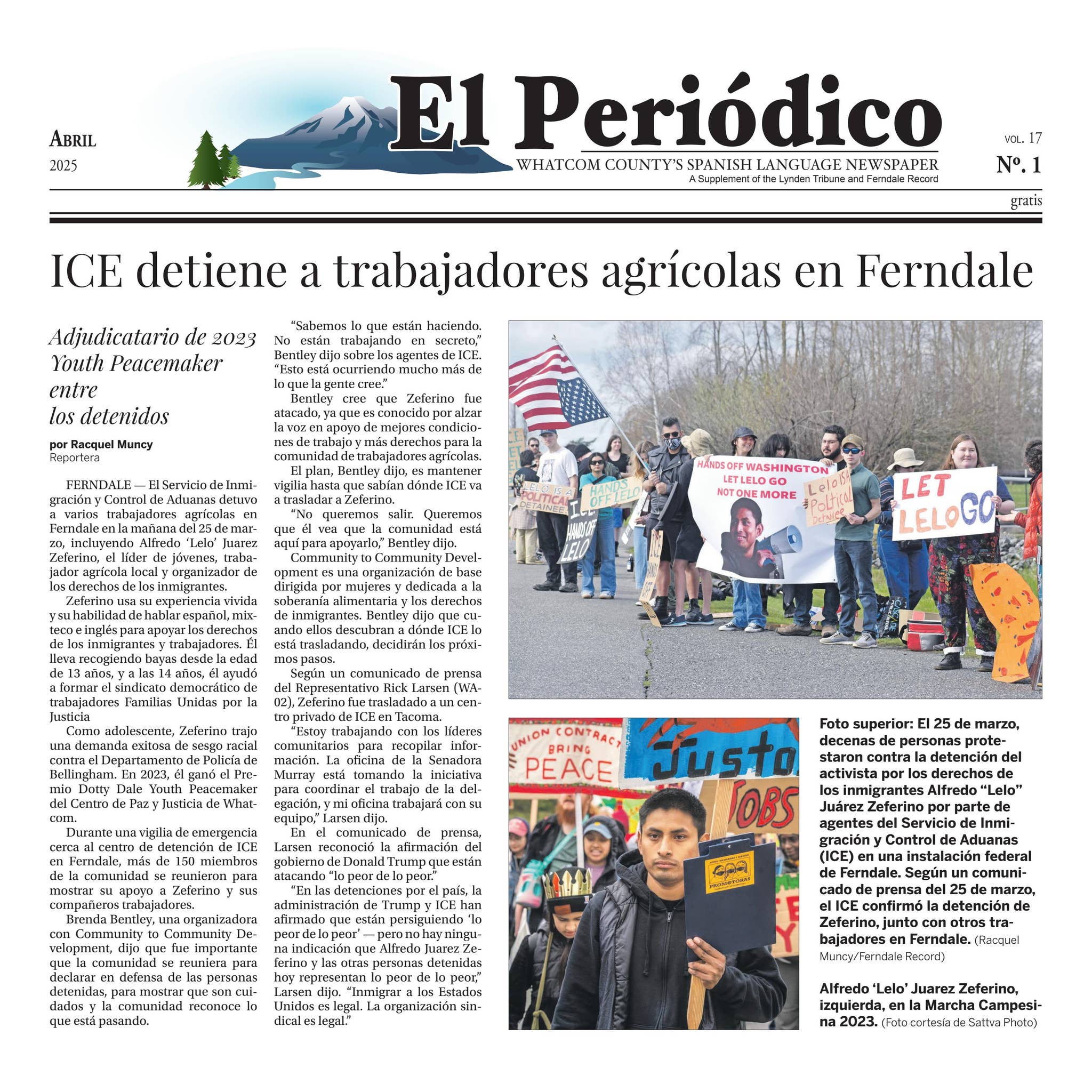 El Periodico Abril 2025 by Lynden Tribune & Ferndale Record - Issuu