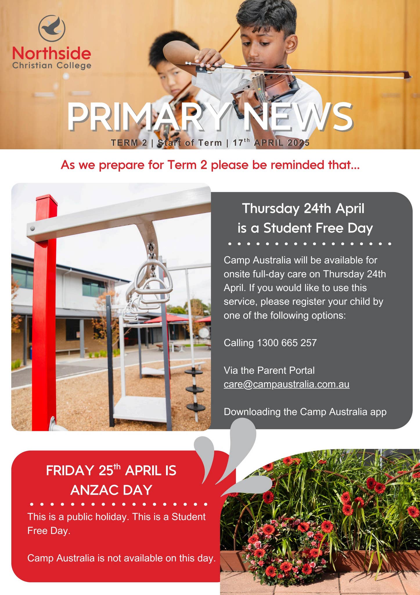 2025 Primary News - Start of Term 2 by Northside Christian College - Issuu