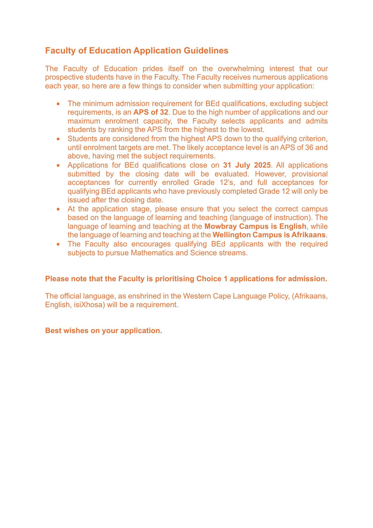 Faculty of Education Application Guidelines by Cape Peninsula ...