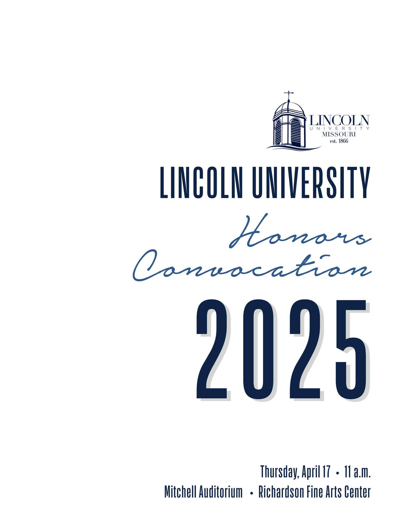 Lincoln University of Missouri Honors Convocation 2025 program by ...