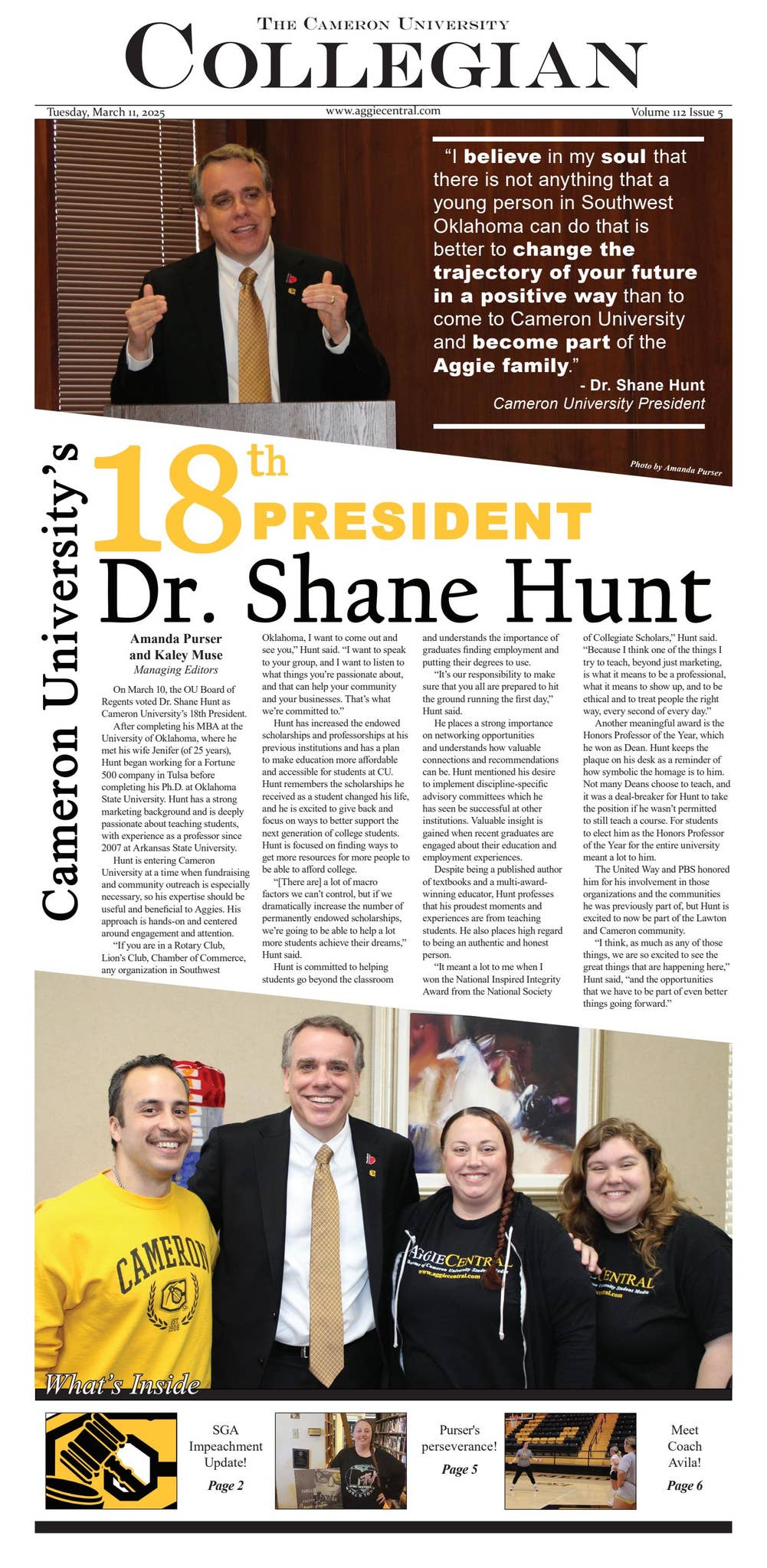 The Cameron Collegian Spring 2025 Issue #5 by Cameron University ...