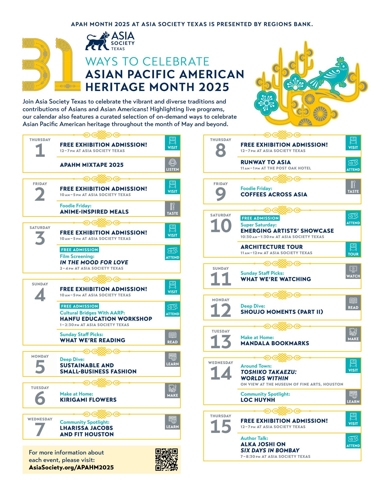 31 Ways to Celebrate Asian Pacific American Heritage Month 2025 by Asia ...