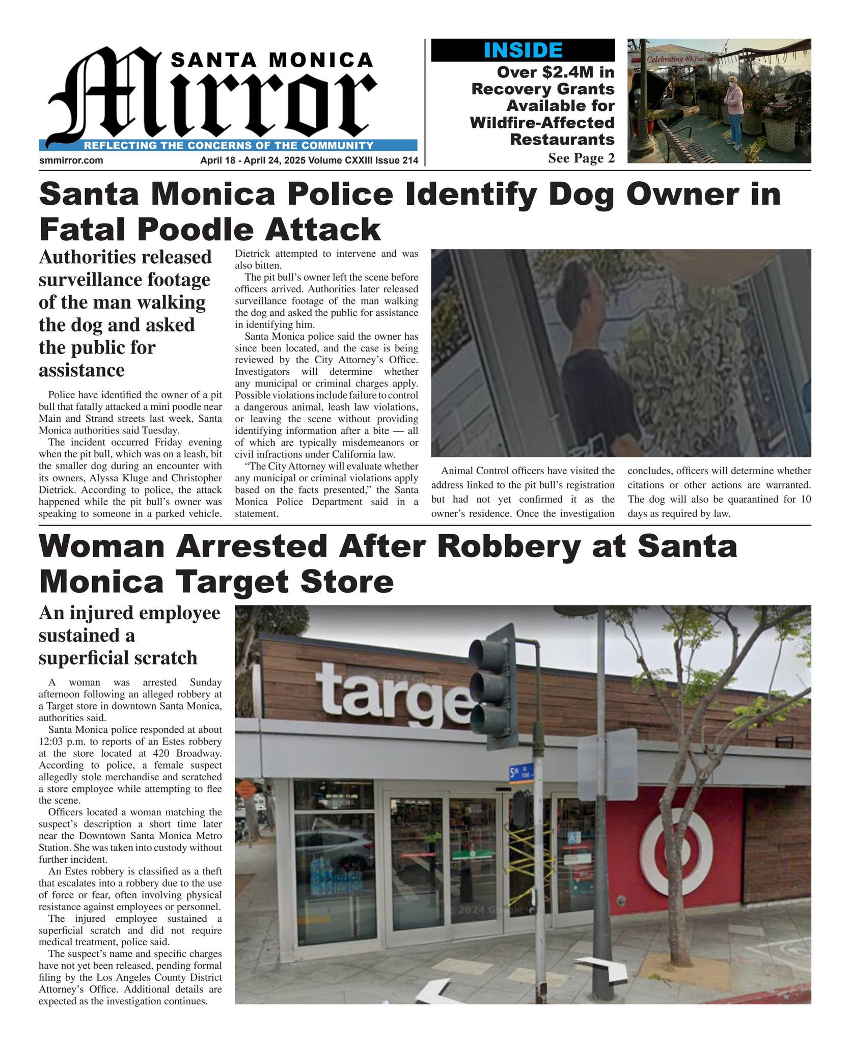 Santa Monica Mirror: Apr 18 - Apr 24, 2025 by Mirror Media Group/ Modoc ...