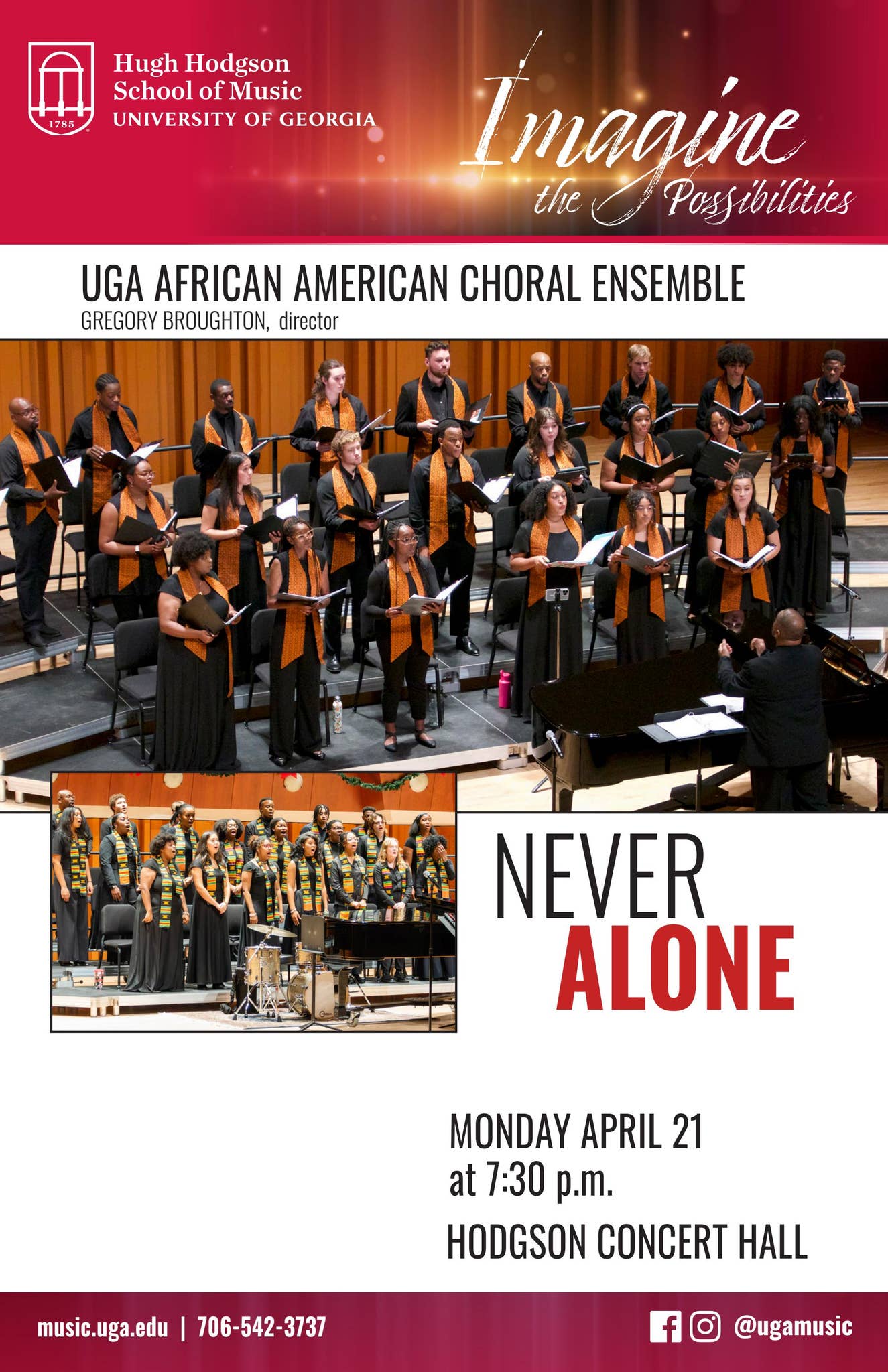 African American Choral Ensemble Spring Concert - Never Alone by ...