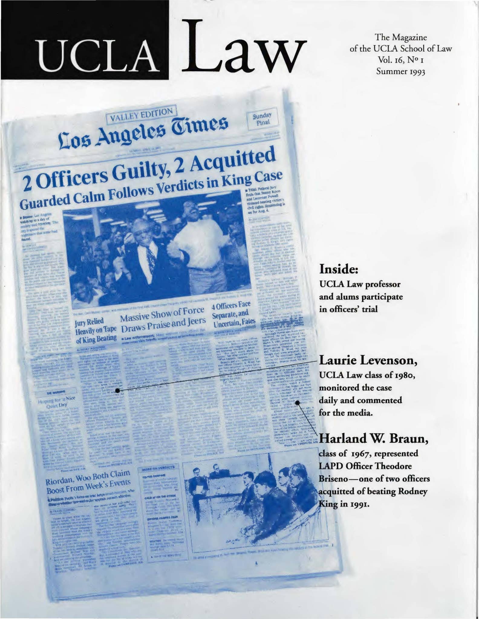 UCLA Law - Summer 1993, Vol.16, No. 1 by UCLA Law - Issuu