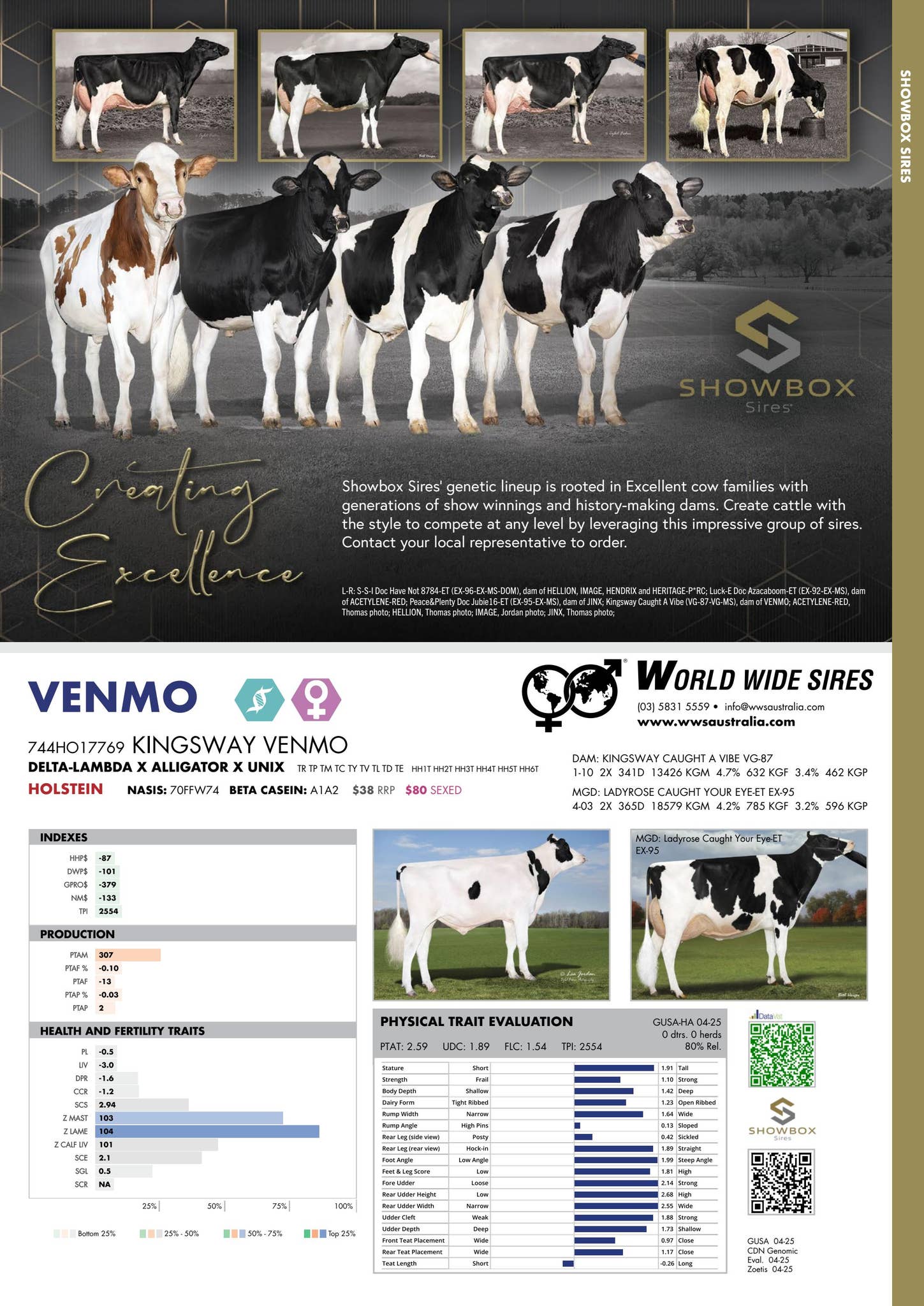 World Wide Sires Australia April 2025 Showbox Sires by World Wide Sires ...