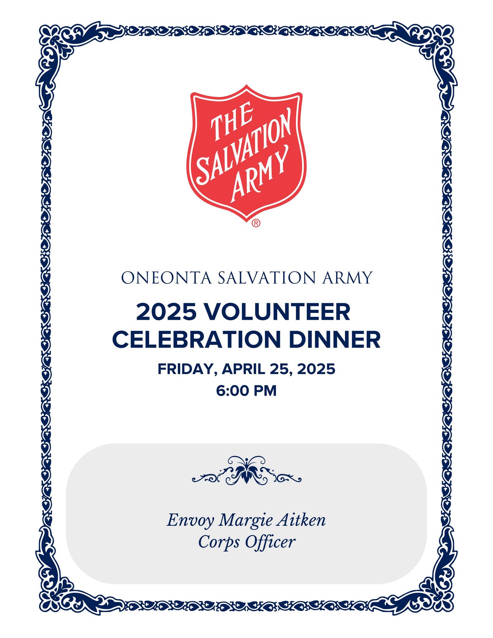 2025 Oneonta Volunteer Program by The Salvation Army Empire State Division - Issuu