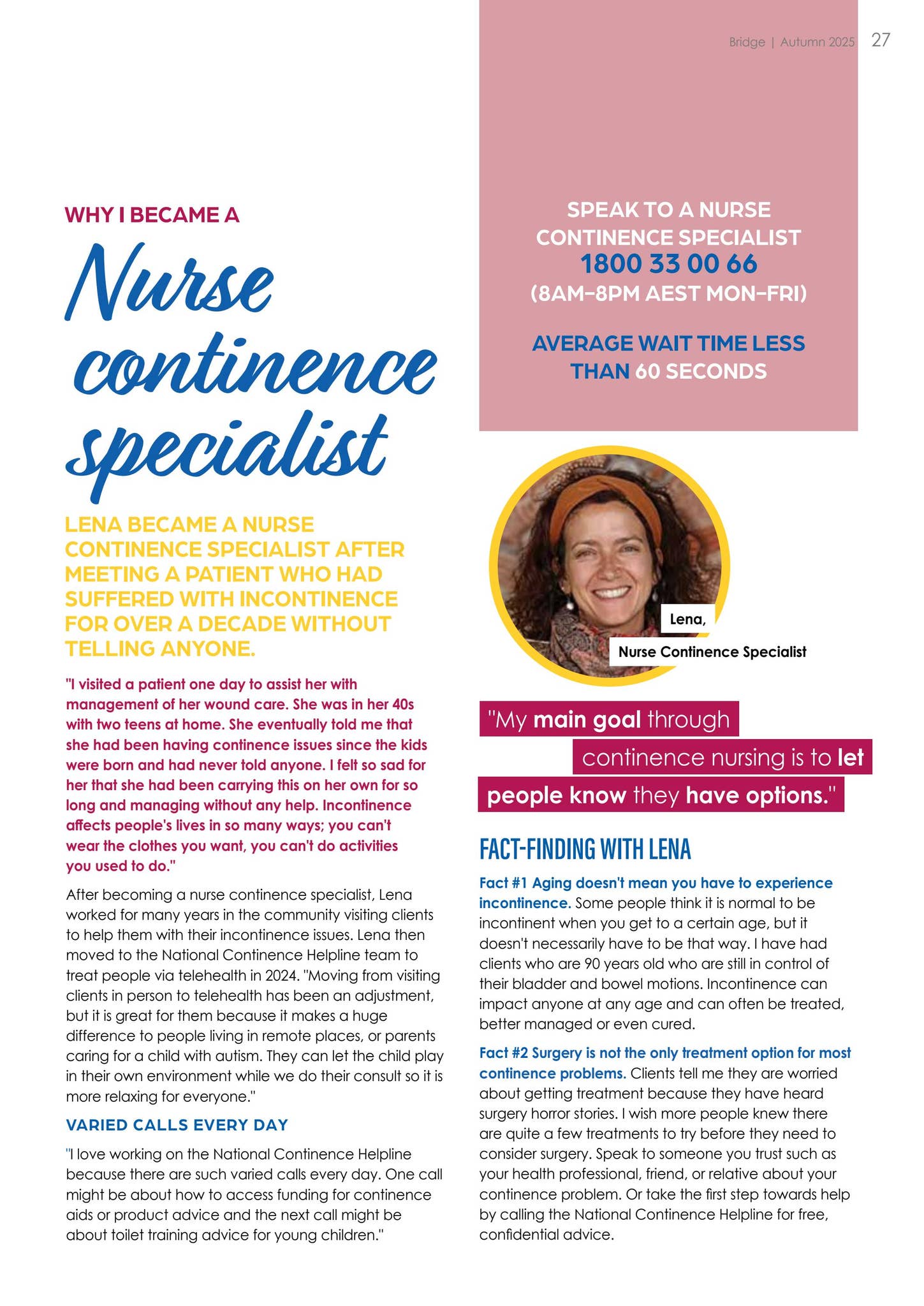 Bridge Autumn 2025 by Continence Health Australia - Issuu