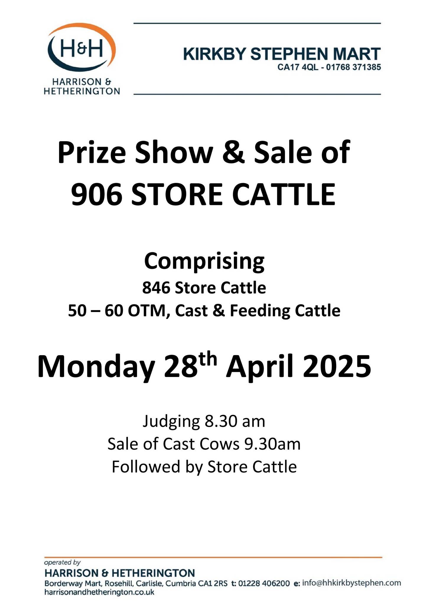 April Store Cattle - Kirkby Stephen by Harrison & Hetherington - Issuu