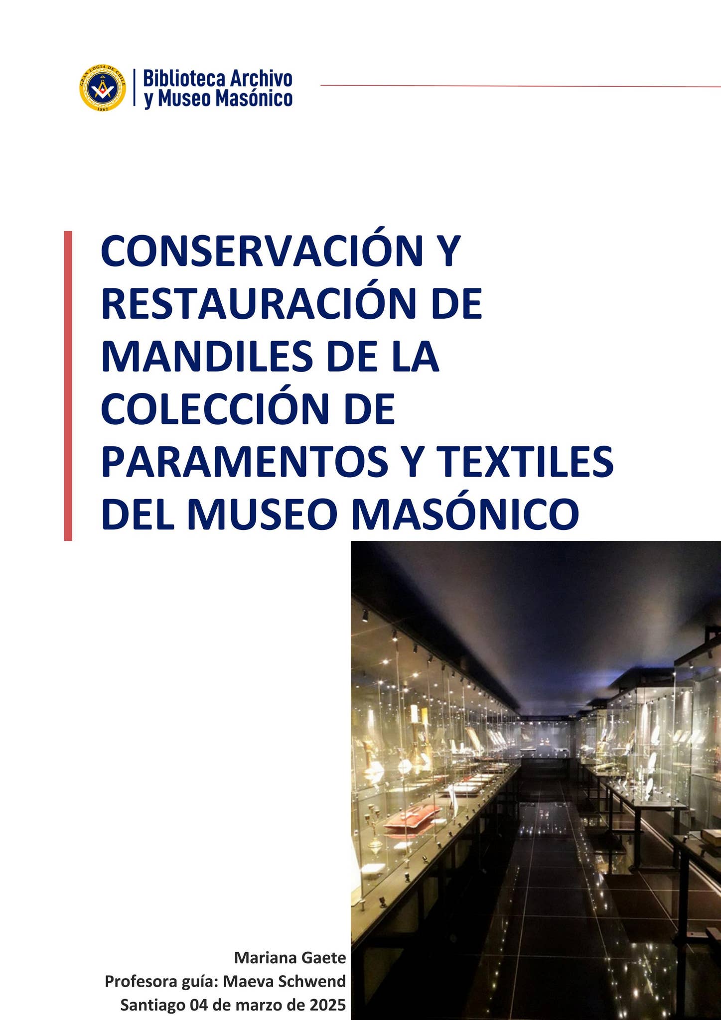 Conservación y Restauración de Mandiles de la Colección de Paramentos y Textiles del Museo ...