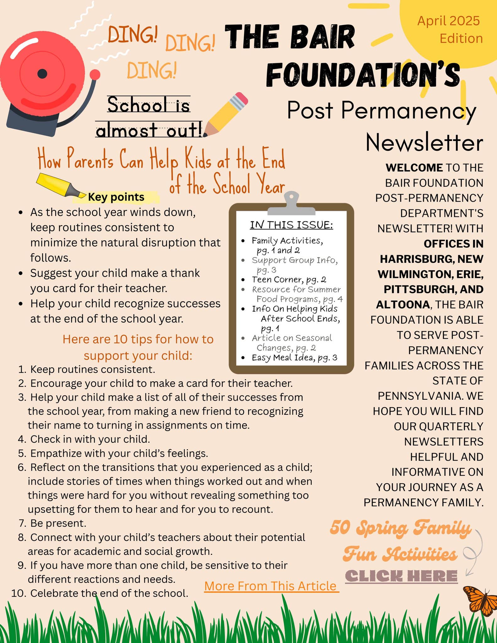 April 2025 - Post Permanency Newsletter by The Bair Foundation - Issuu