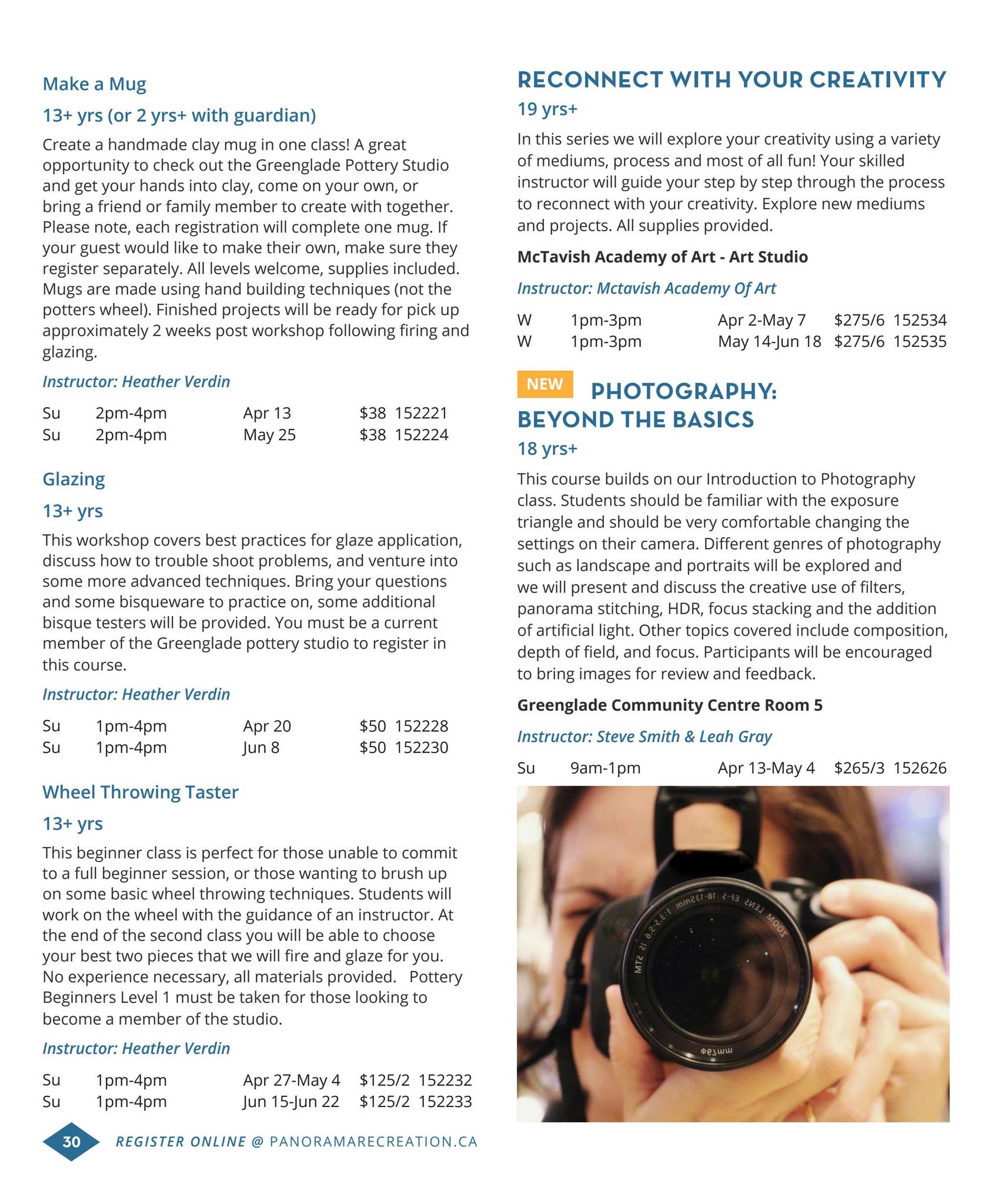 Panorama Recreation Spring 2025 Brochure by Panorama Recreation - Issuu