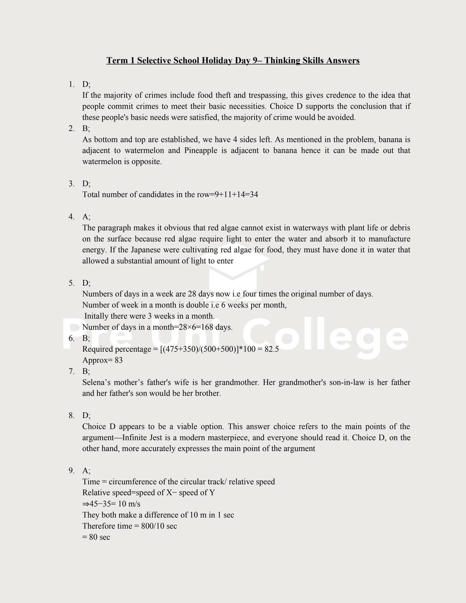 Term 1 Day 9 Selective Thinking Skills - Answers by Robin_Singh - Issuu
