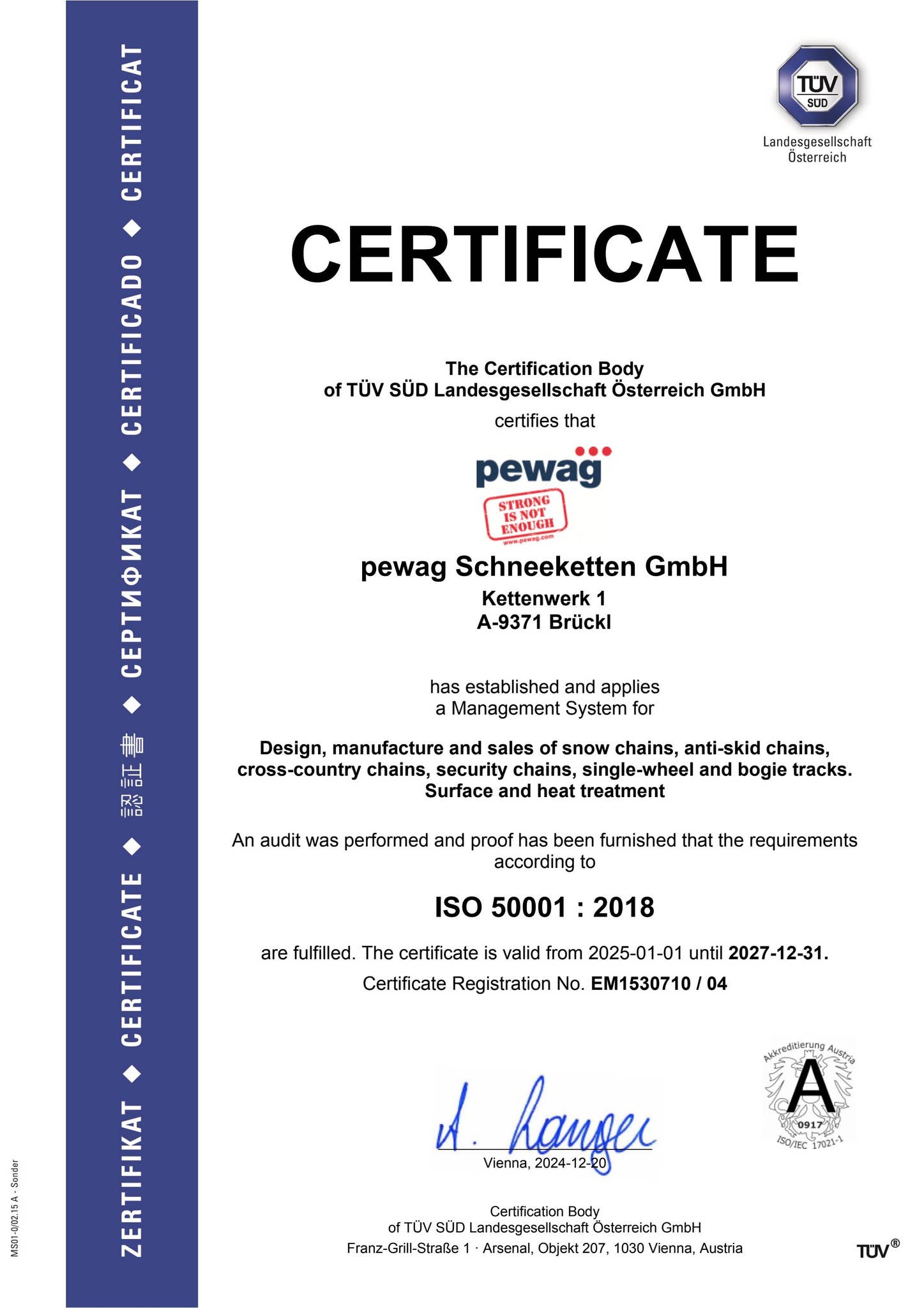 PWS ISO 50001 Certificate EN by pewag - Issuu