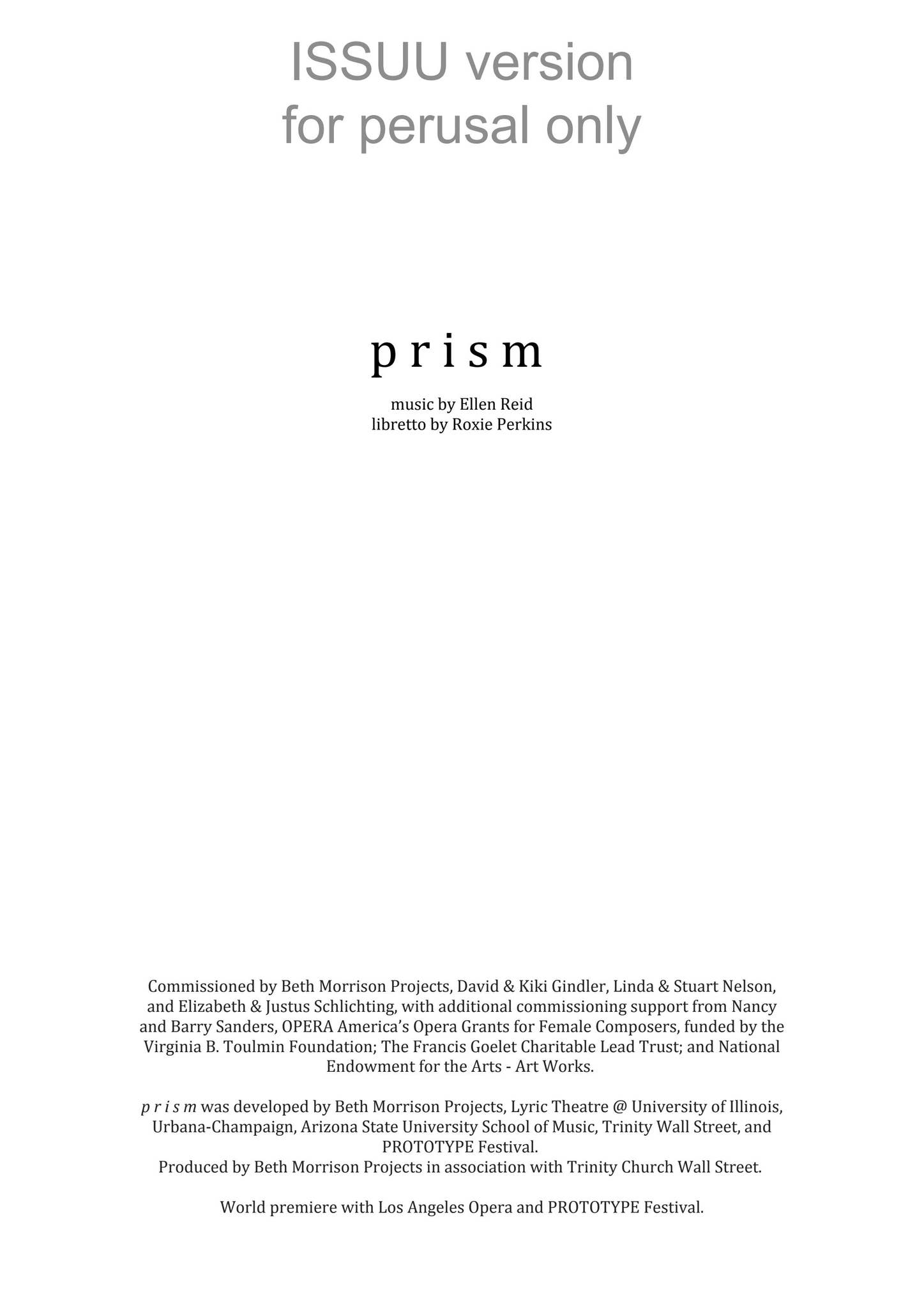 Reid P R I S M by ScoresOnDemand - Issuu