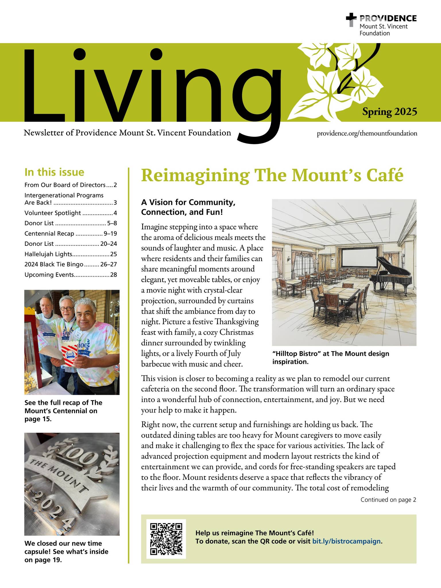 2025 PMSV Living News by Providence-Mount-St.-Vincent-Foundation - Issuu