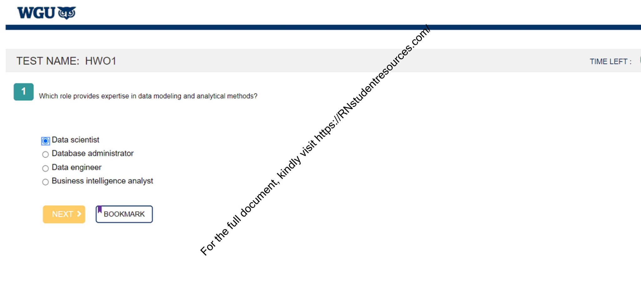 D491 Introduction to Analytics OA by RN Student Resources - Issuu