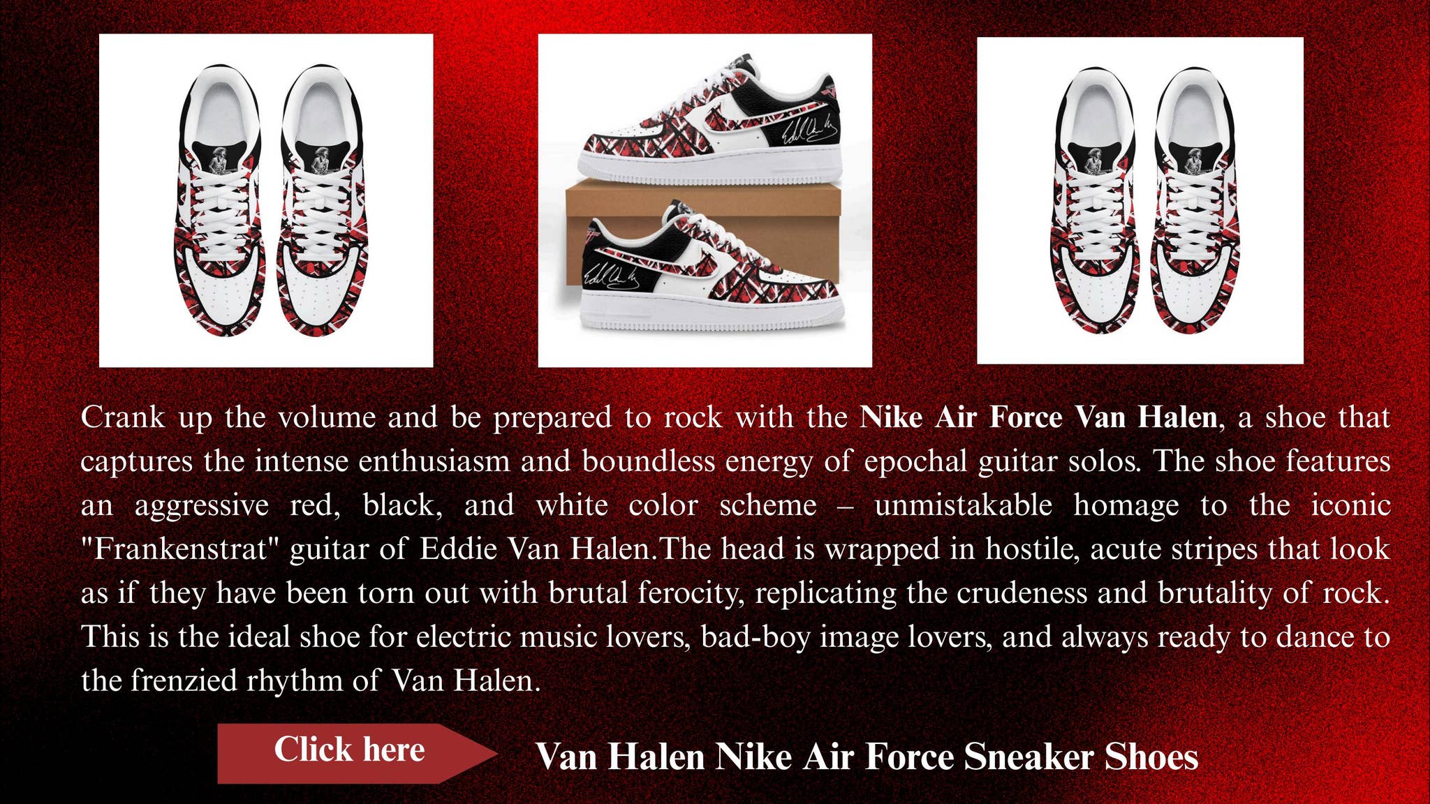 HOT NEW Van Halen Nike Air Force Sneaker Shoes 2025 by Top Products ...