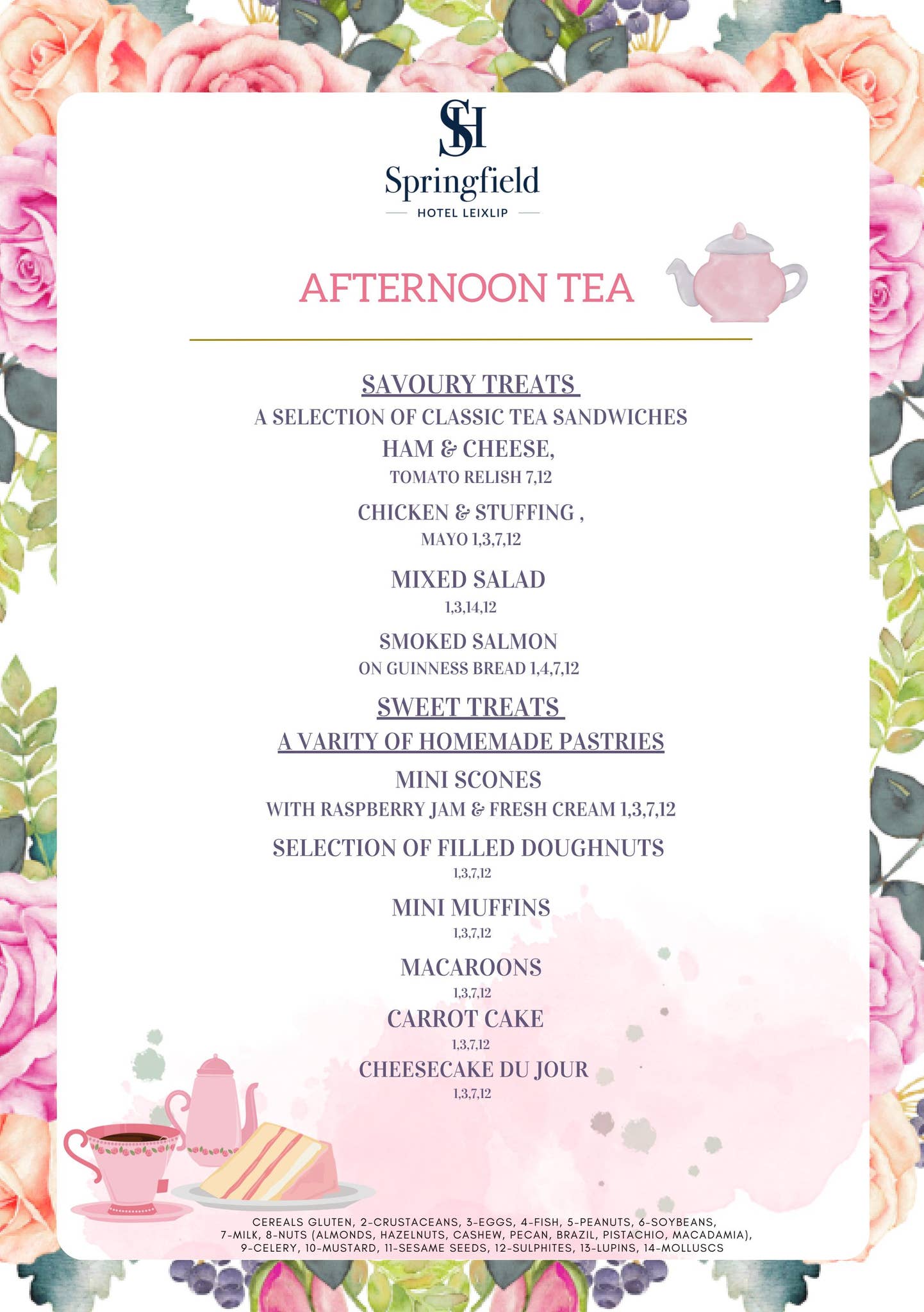 Springfield Afternoon Tea Menu by iNUA Hospitality - Issuu