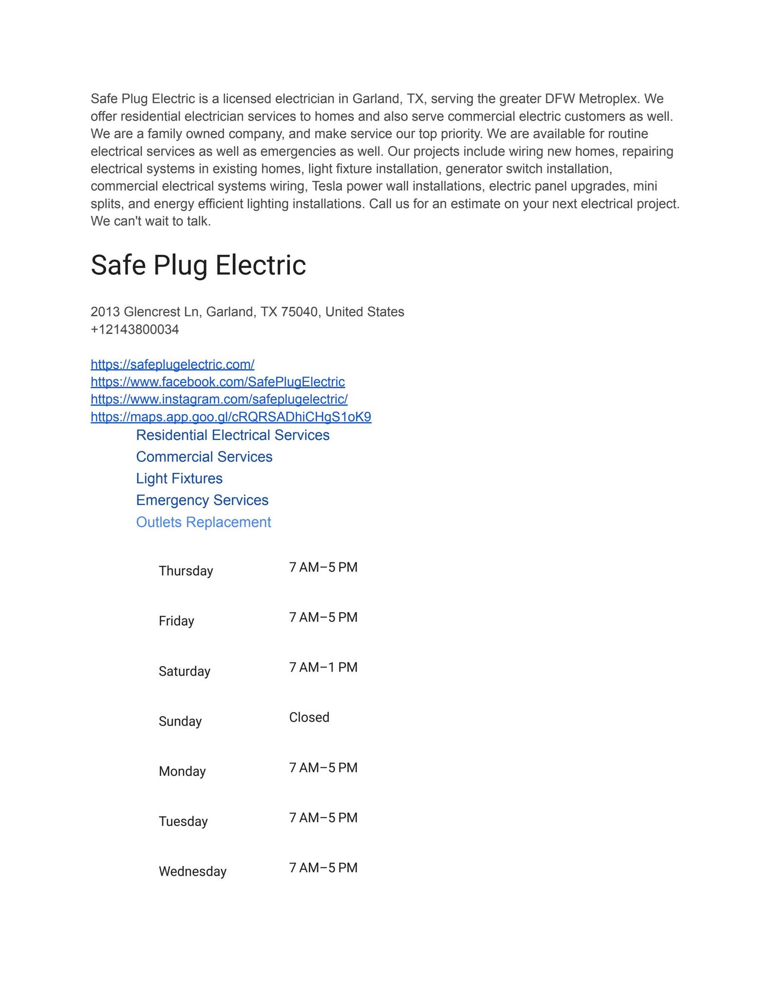 Safe Plug Electric by Florence Hamilton - Issuu