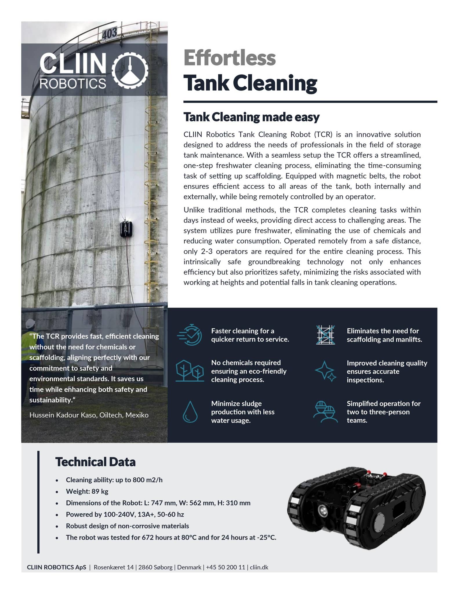 Tank Cleaning (EN) by CLIIN Robotics ApS - Issuu