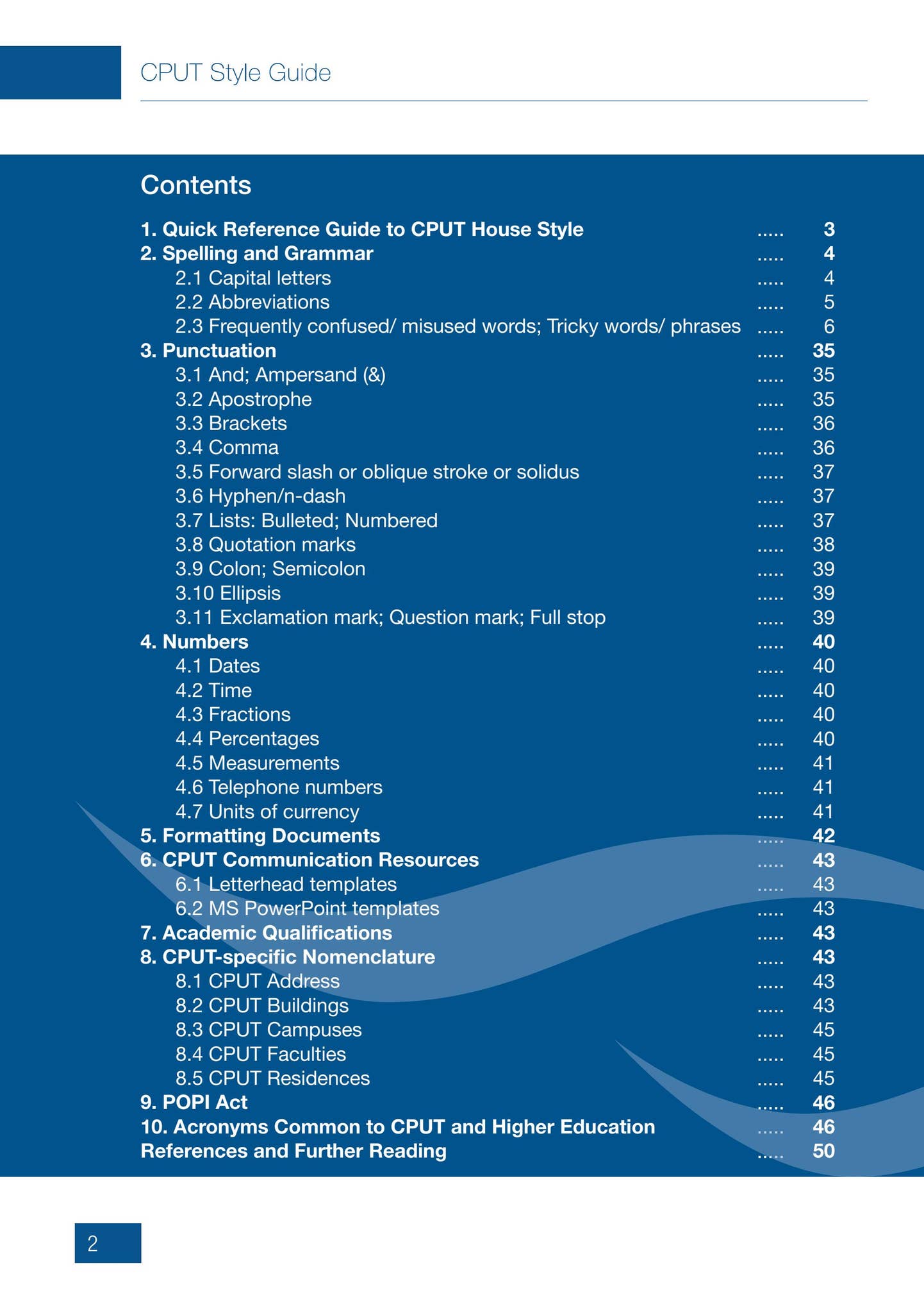 CPUT Style Guide by Cape Peninsula University of Technology - Issuu
