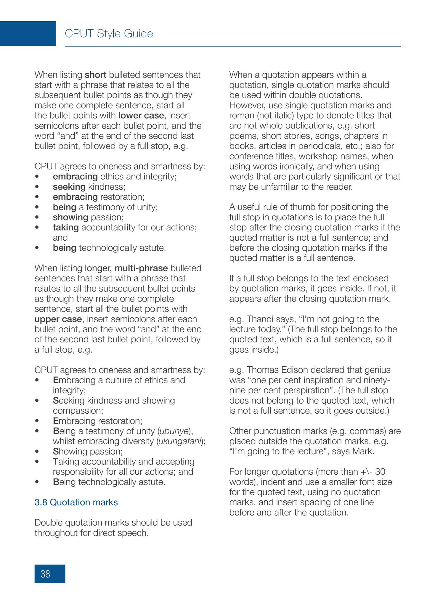 CPUT Style Guide by Cape Peninsula University of Technology - Issuu