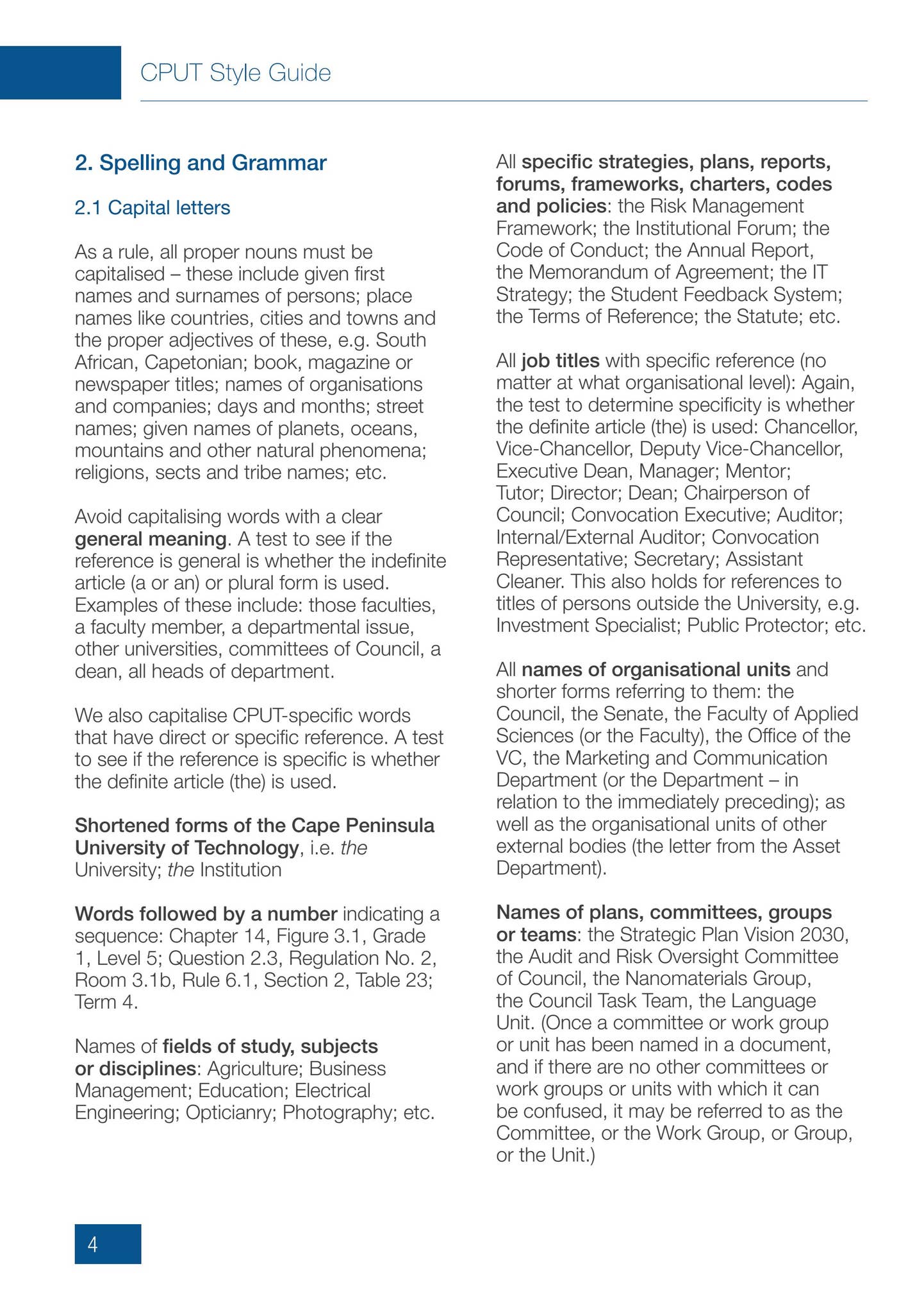 CPUT Style Guide by Cape Peninsula University of Technology - Issuu