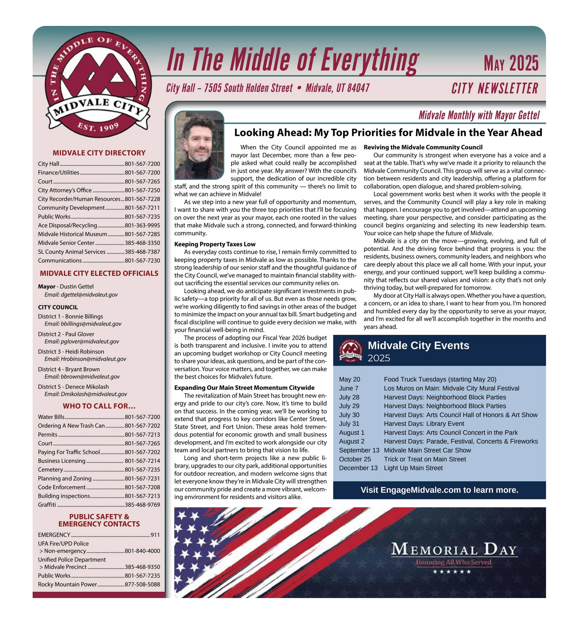 Midvale City Newletter | May 2025 by The City Journals - Issuu