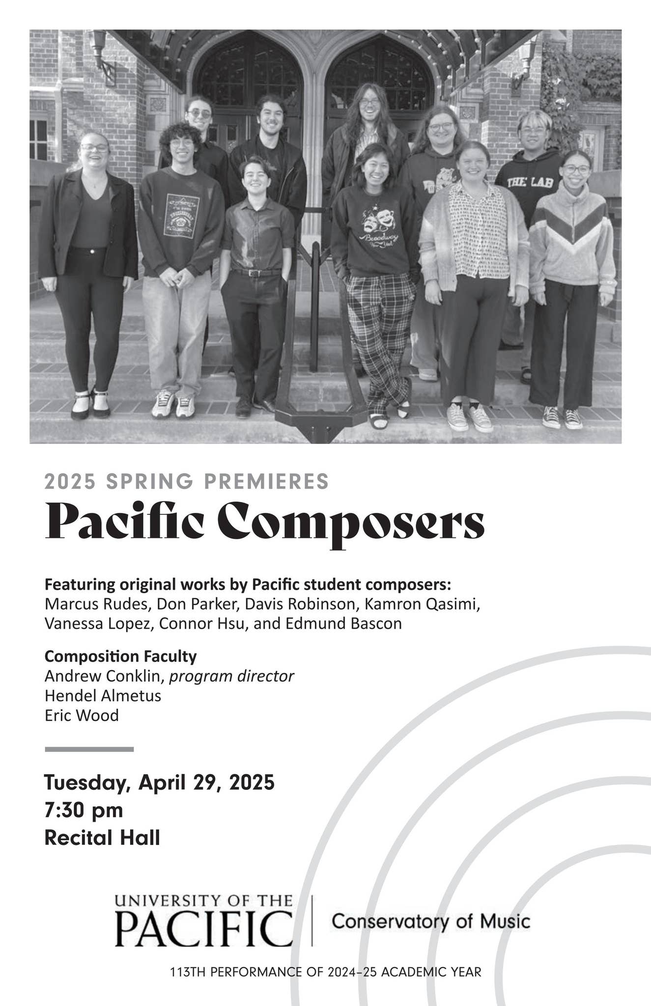 2025 Spring, Pacific Composers Recital by University of the Pacific ...