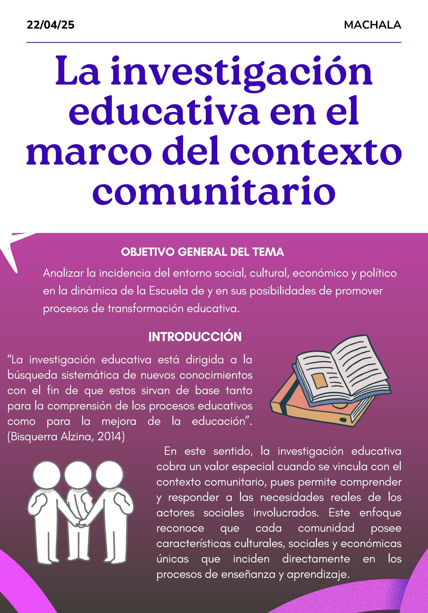 La investigación educativa en el marco del contexto comunitario by KARLA KARINA LUCAS CARPIO - Issuu