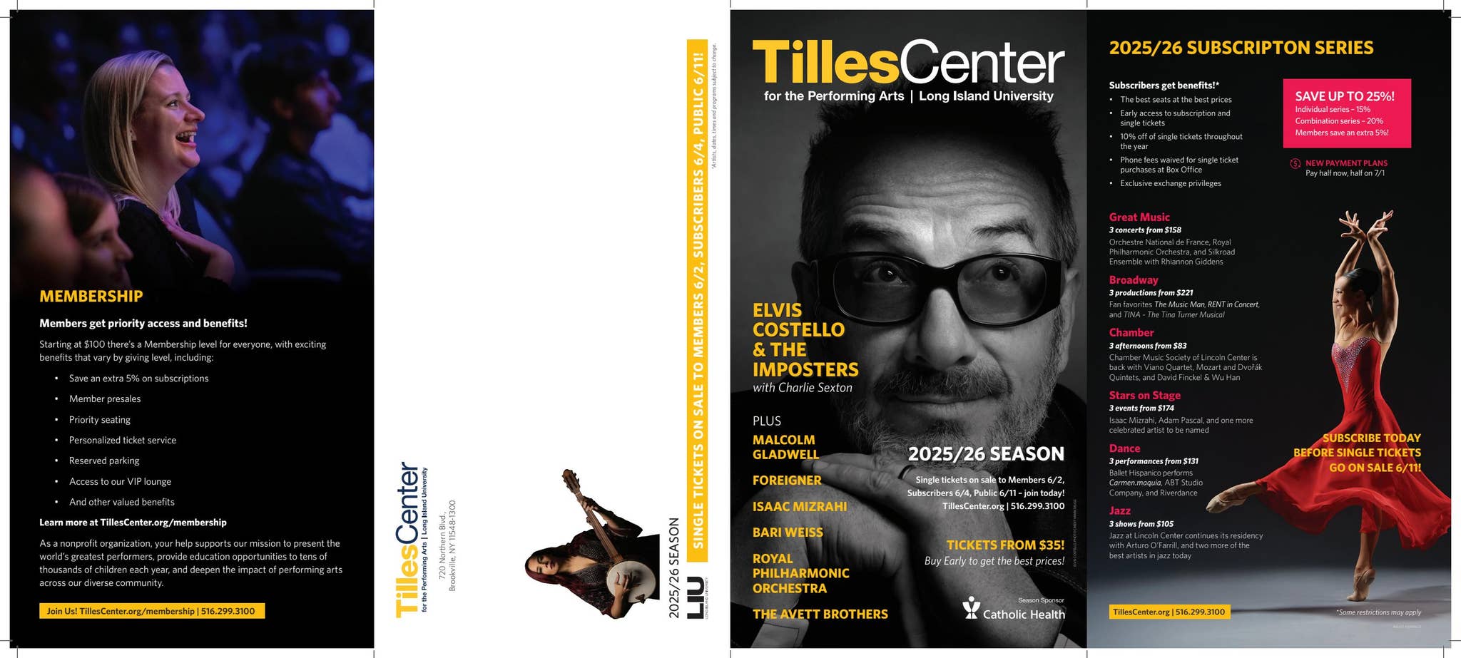 Tilles Center 2025/26 Season Announcement Brochure by Tilles Center for ...