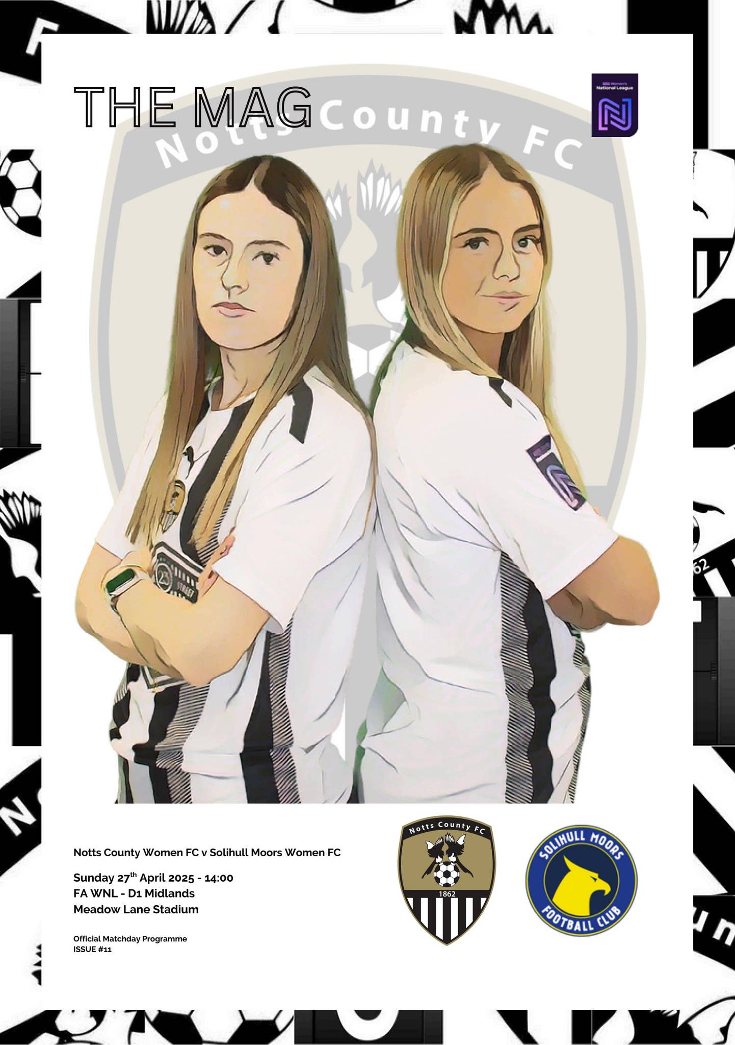 Notts County Women FC - Matchday Programme - Solihull Moors 27th April ...