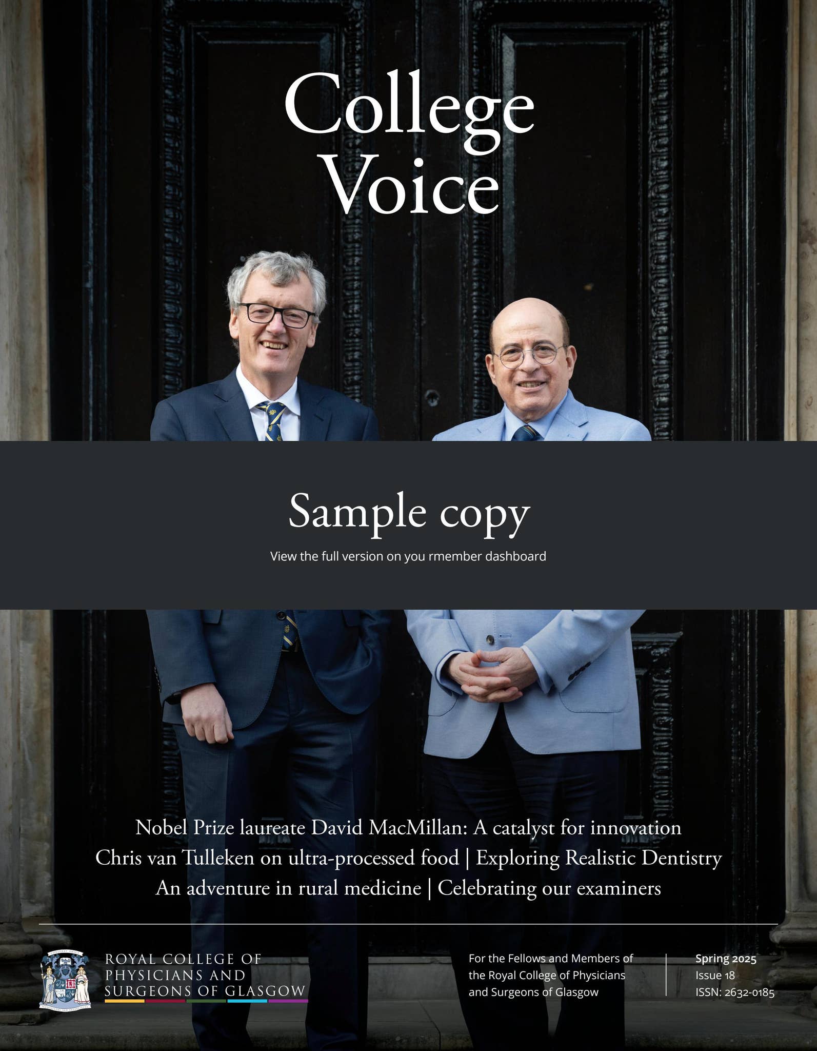 SAMPLE COPY: College Voice Issue 18 by Royal College of Physicians and ...