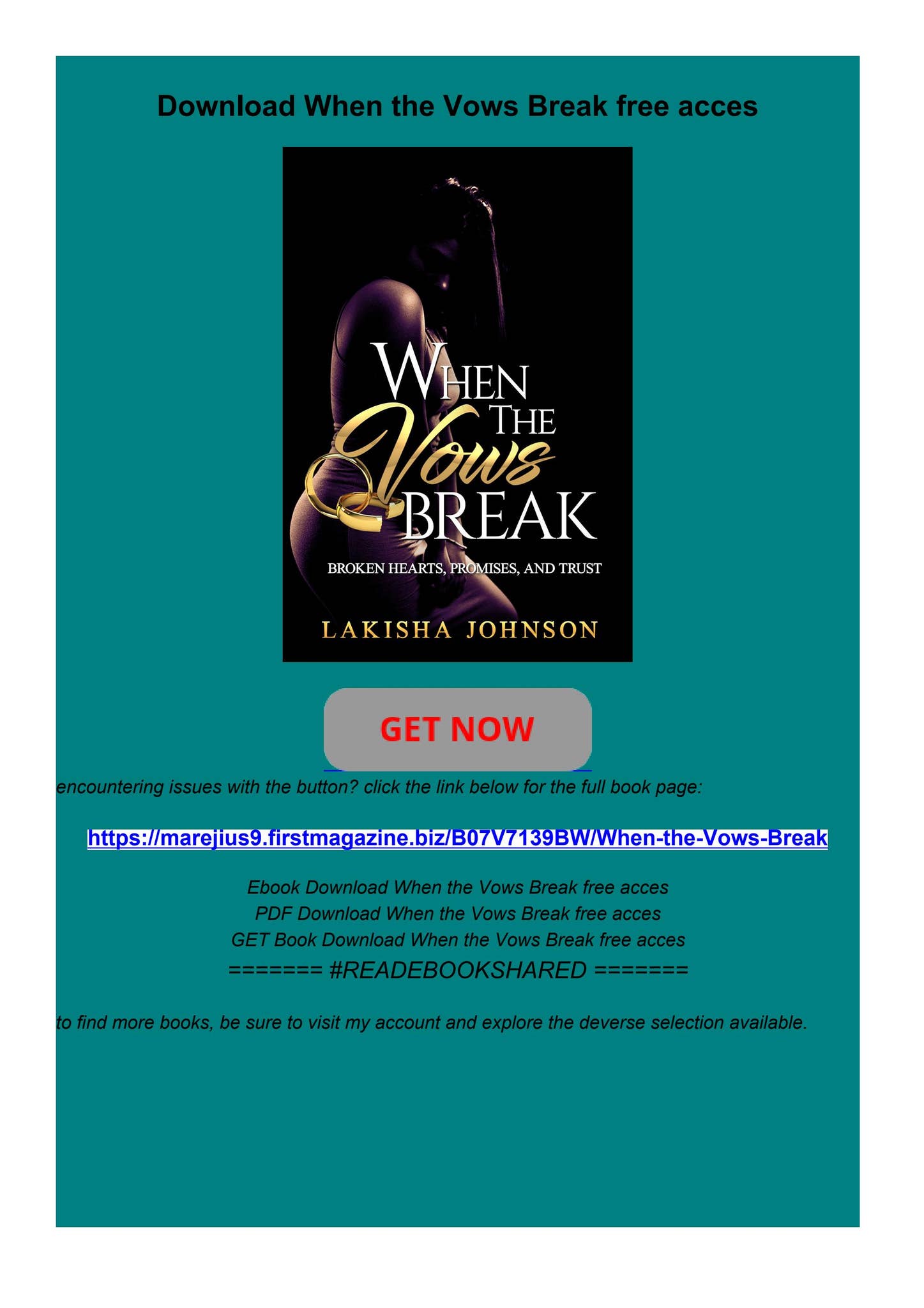 Download When the Vows Break free acces by karlitaekdonovan - Issuu