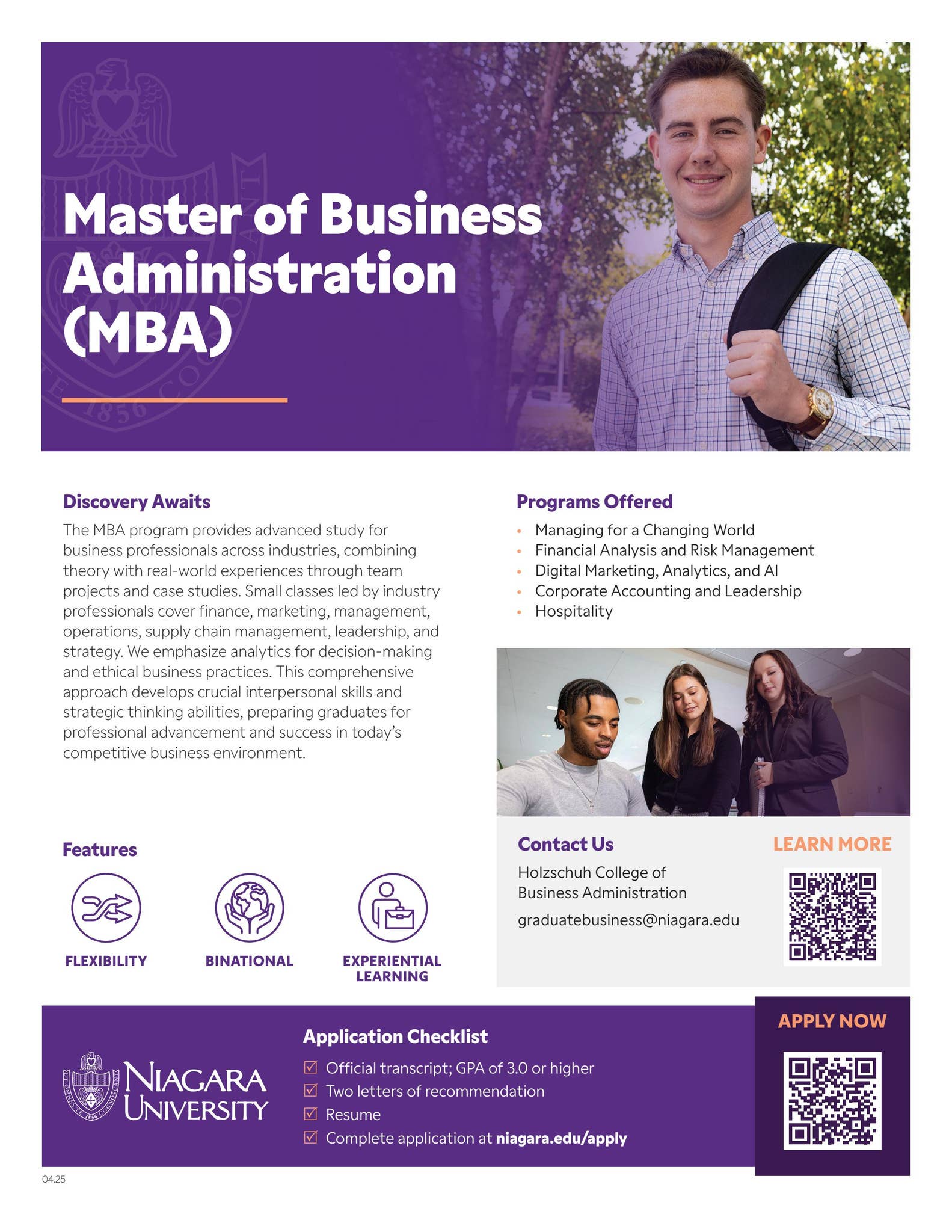 Master Business Administration (MBA) by Niagara University - Issuu