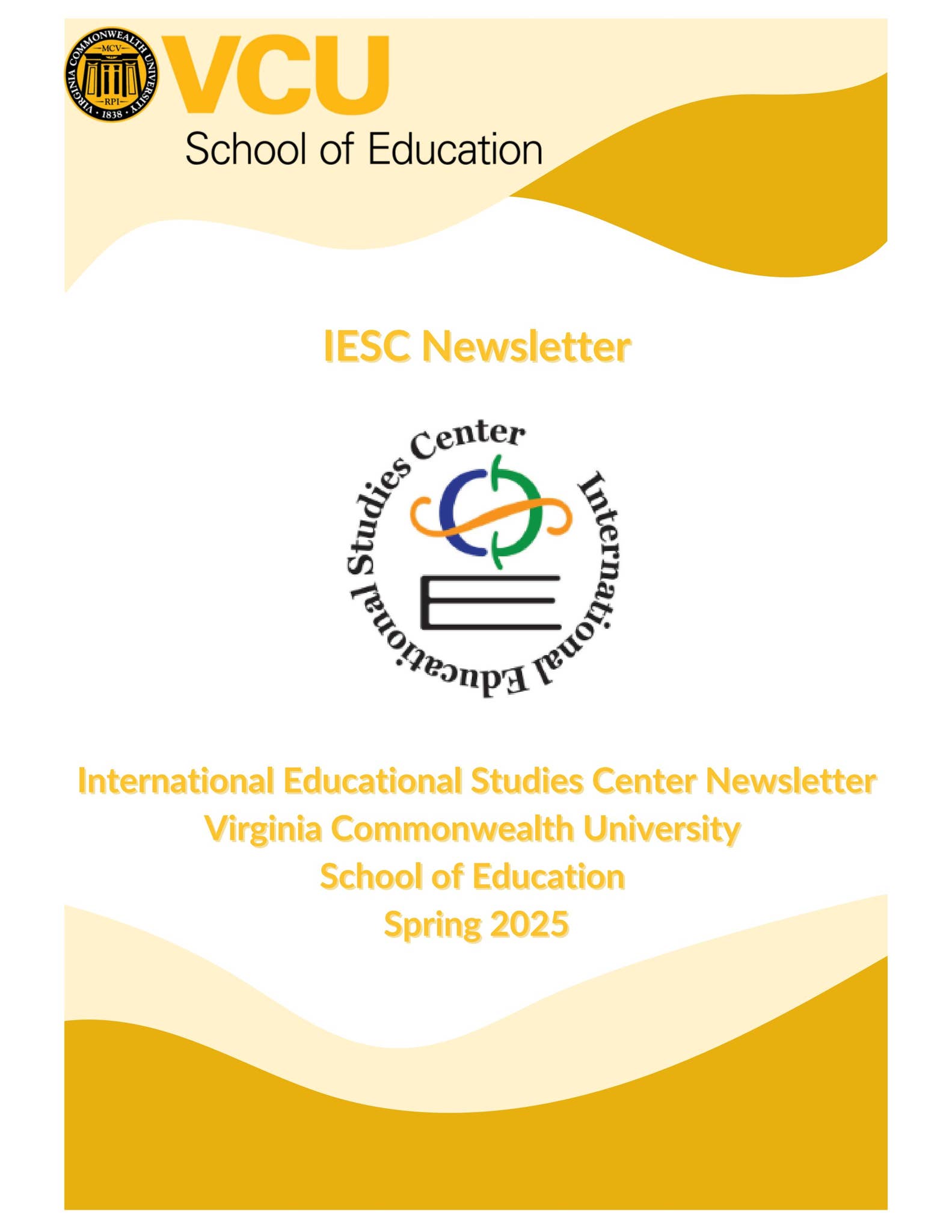 IESC Newsletter April 2025 by VCU School of Education - Issuu